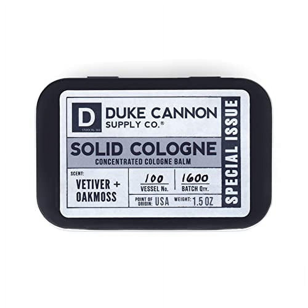 Duke Cannon Supply Co. Solid Cologne for Men Special Issue Vetiver ...