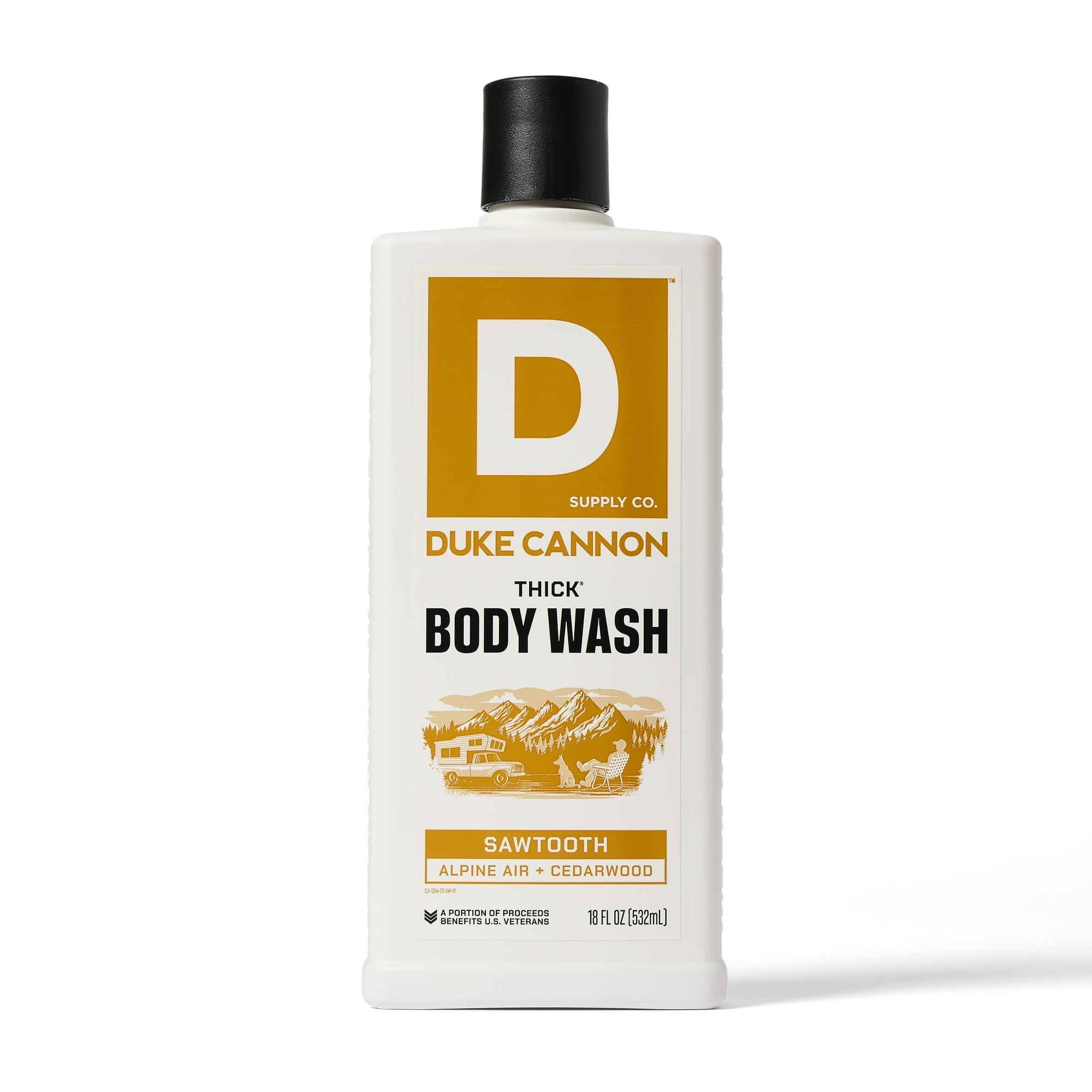 Duke Cannon Supply Co. Thick Sawtooth/Alpine Air + Cedarwood Body Wash ...