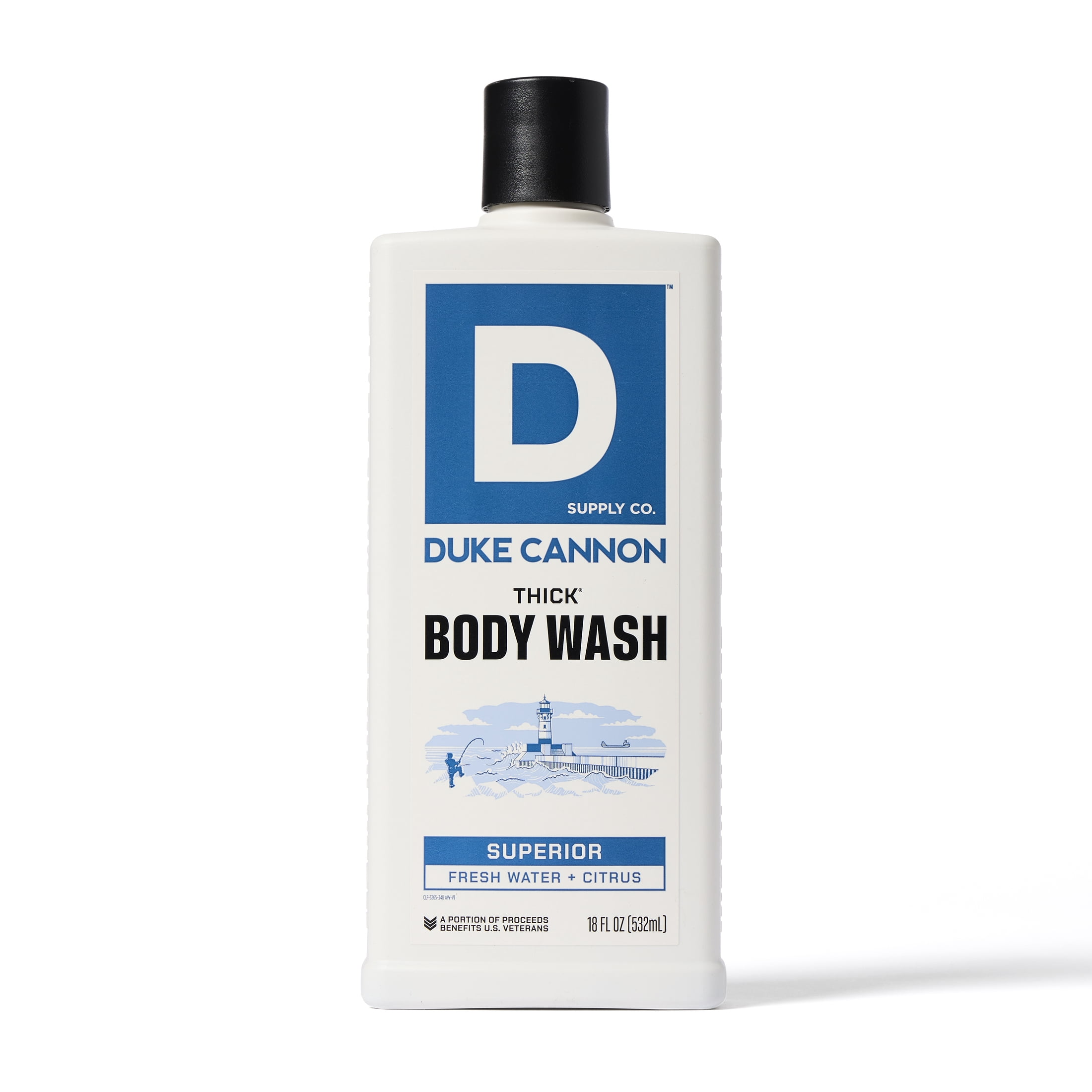 Duke Cannon Supply Co. Thick Superior/Fresh Water + Citrus Body Wash 18 ...