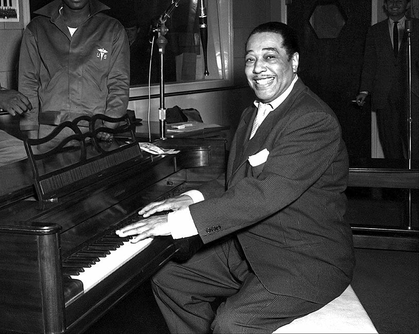 Duke Ellington at the KFG Radio Studio Style - A - 12x18 Inch Laminated ...