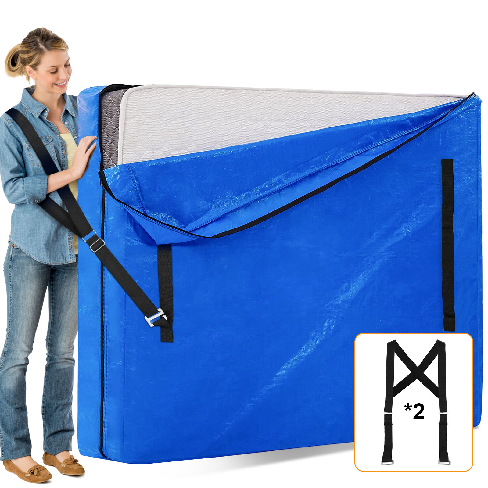 Rest Haven - 2 Pack - Moving and Storage Mattress Bags - Walmart.com