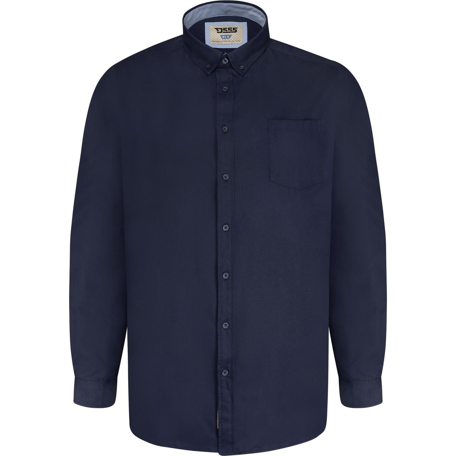 Duke Mens D555 Richard Oxford Kingsize Long-Sleeved Shirt - Walmart.com