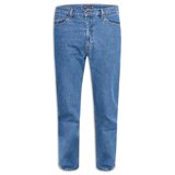 Duke Mens Rockford Comfort Fit Jeans, 100% Cotton Denim, Stonewash ...