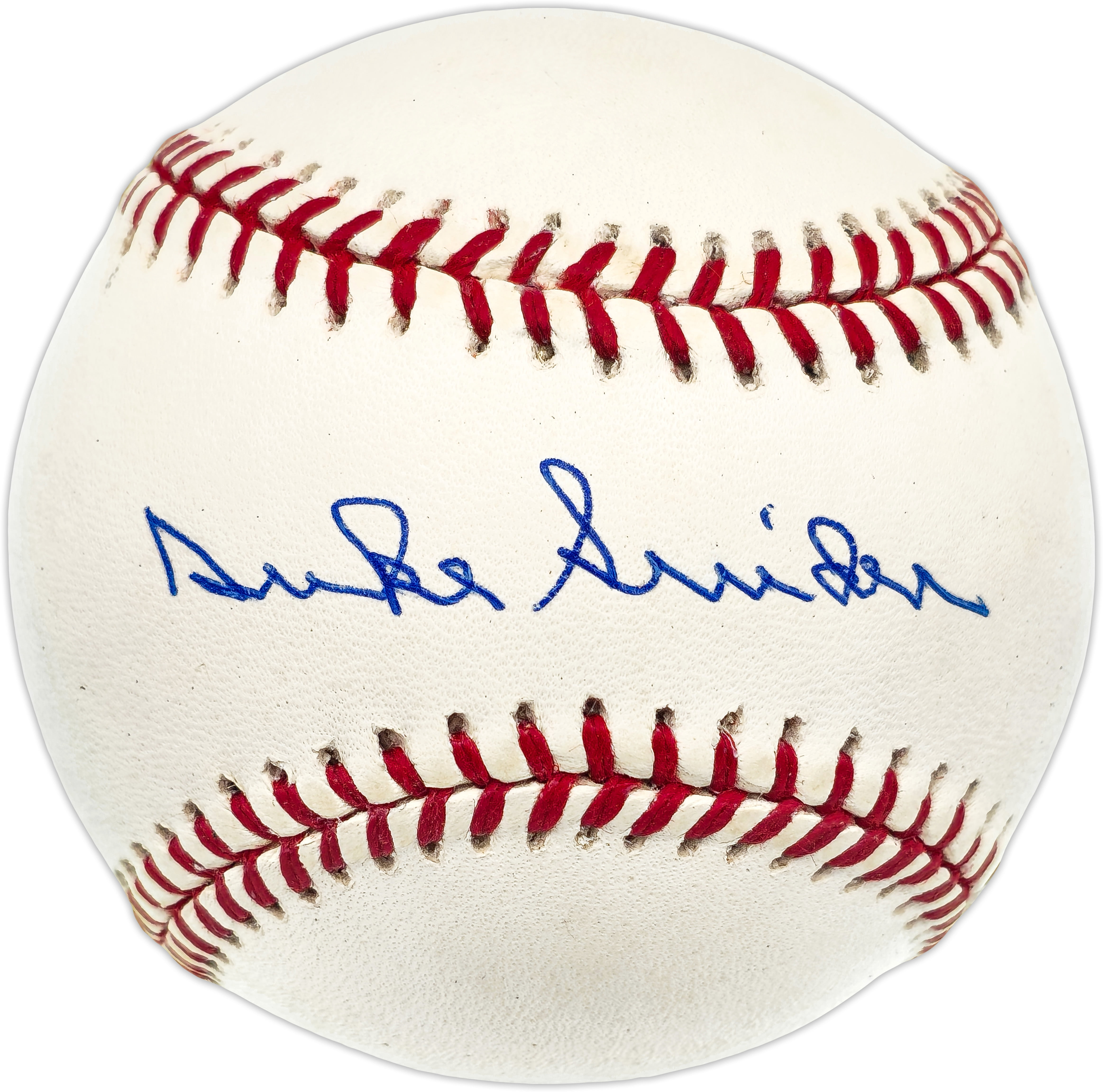 Duke Snider Autographed Official NL Baseball Brooklyn Dodgers Beckett ...