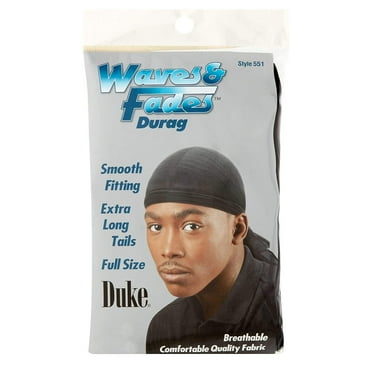 WavEnforcer Premium Black Do-Rag, Big Size, 100% Polyester, Made in ...