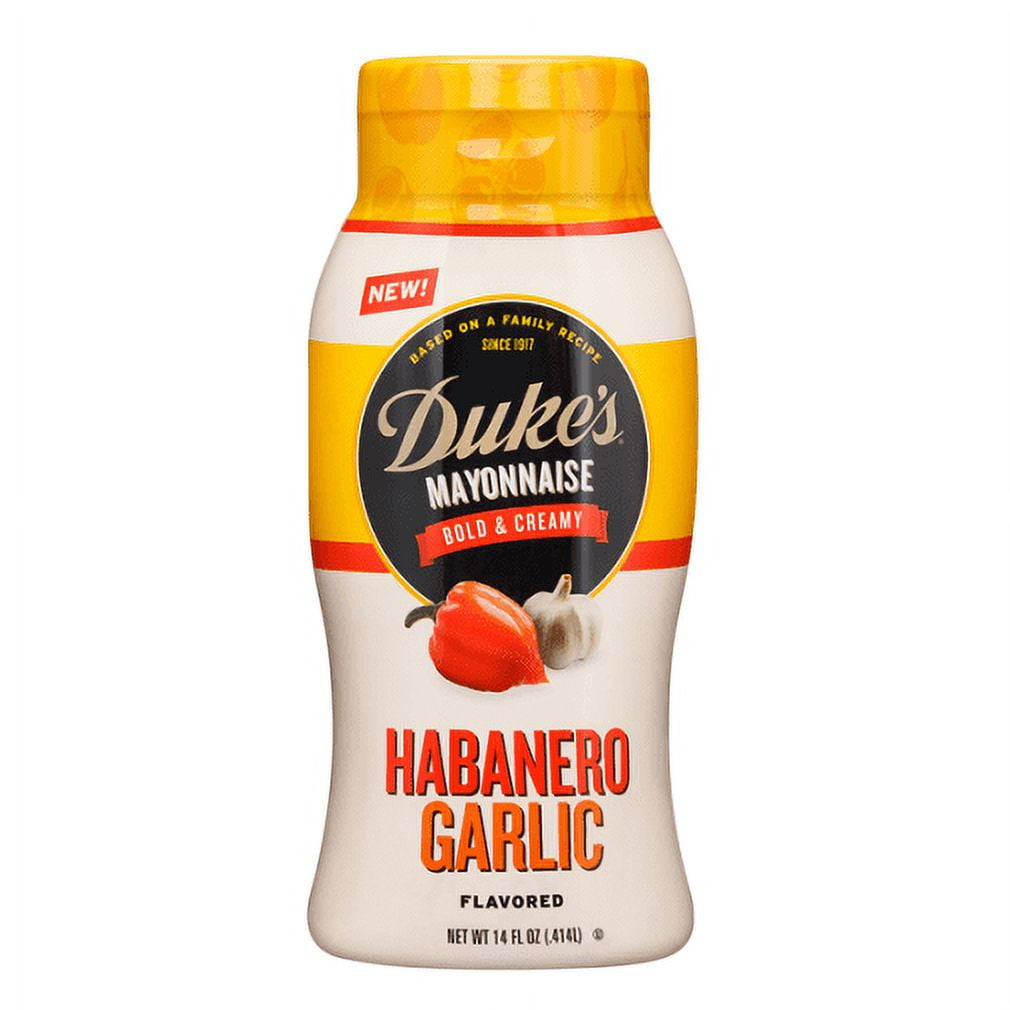 Duke's Mayonnaise Habanero Garlic Flavored Mayo, Spicy Burger Pepper ...