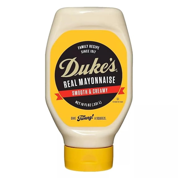 Duke's Mayonnaise Squeeze, Smooth and Creamy, 18 oz, Rich in Omega 3 ...
