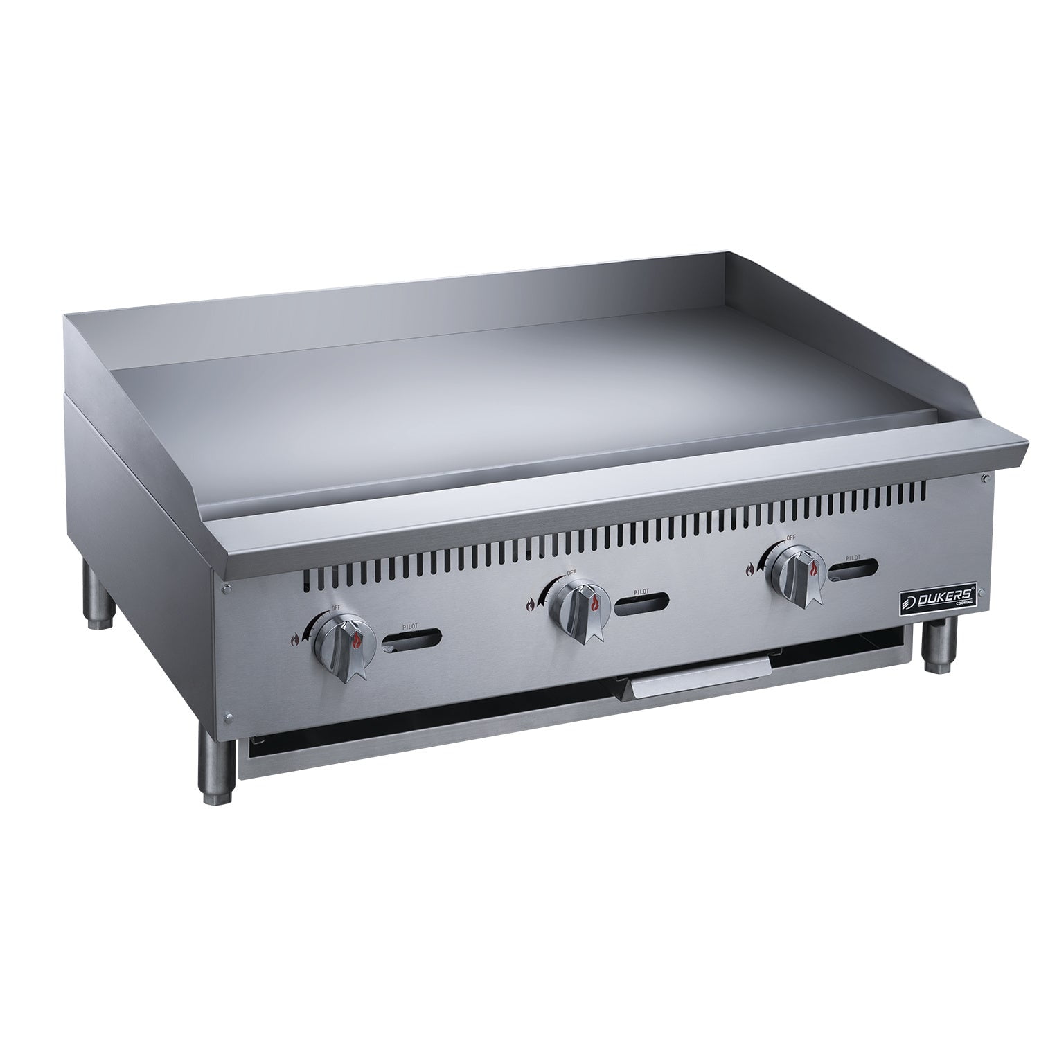Dukers DCGMA36 36" Griddle - 3 Burners - Walmart.com