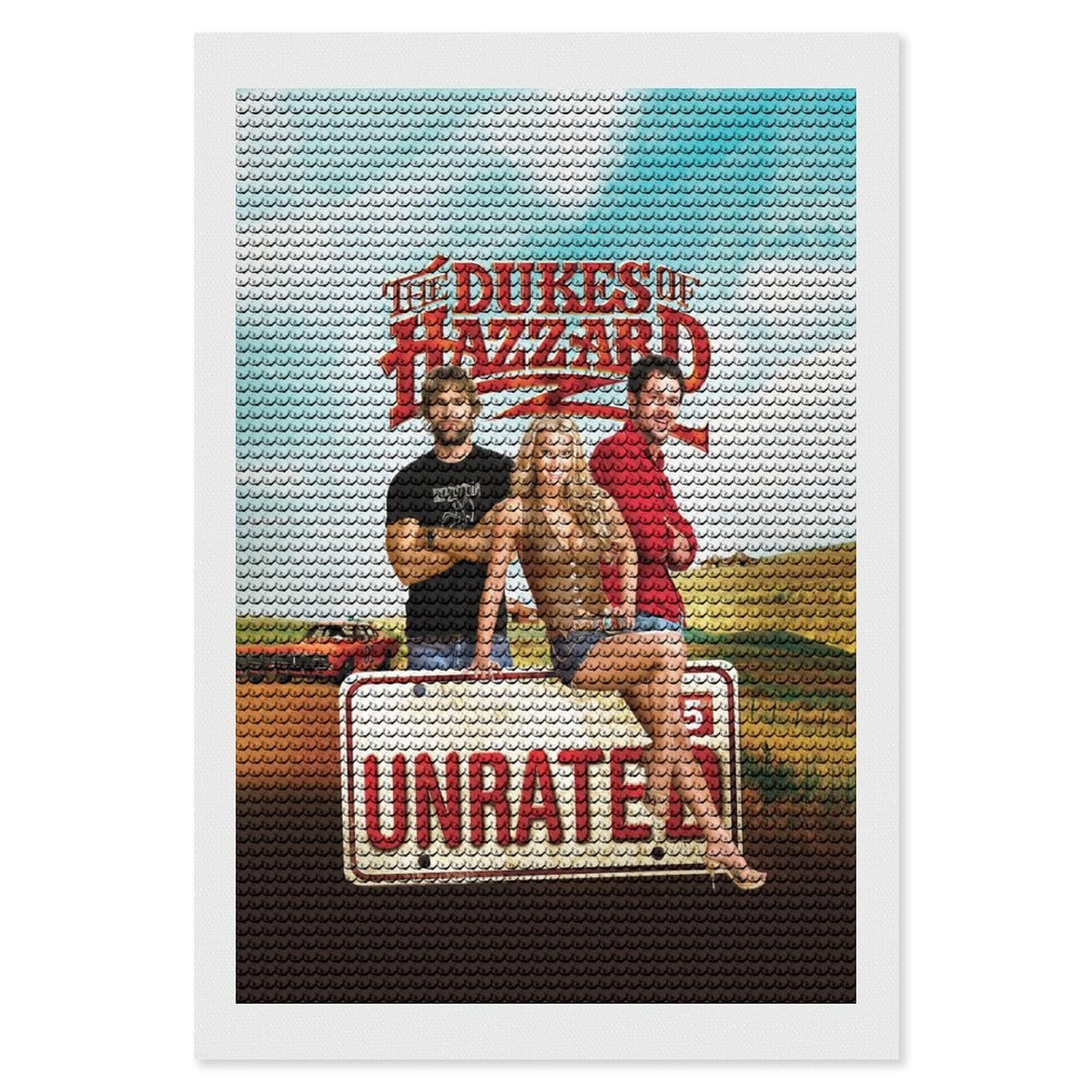 Dukes Orange Car Haz-zard Diamond Art Kits for Adults Kids,DIY 5D Round ...