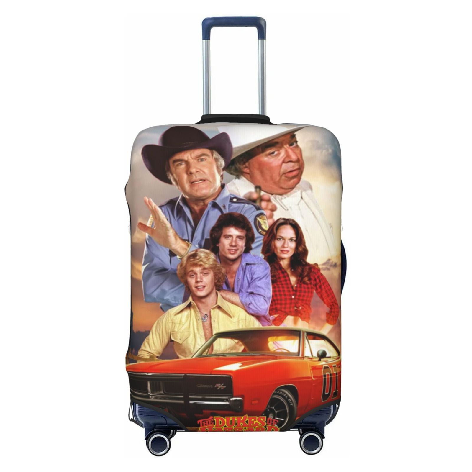 Dukes Orange Car Haz-zard Luggage Suitcase Covers Elastic Washable ...