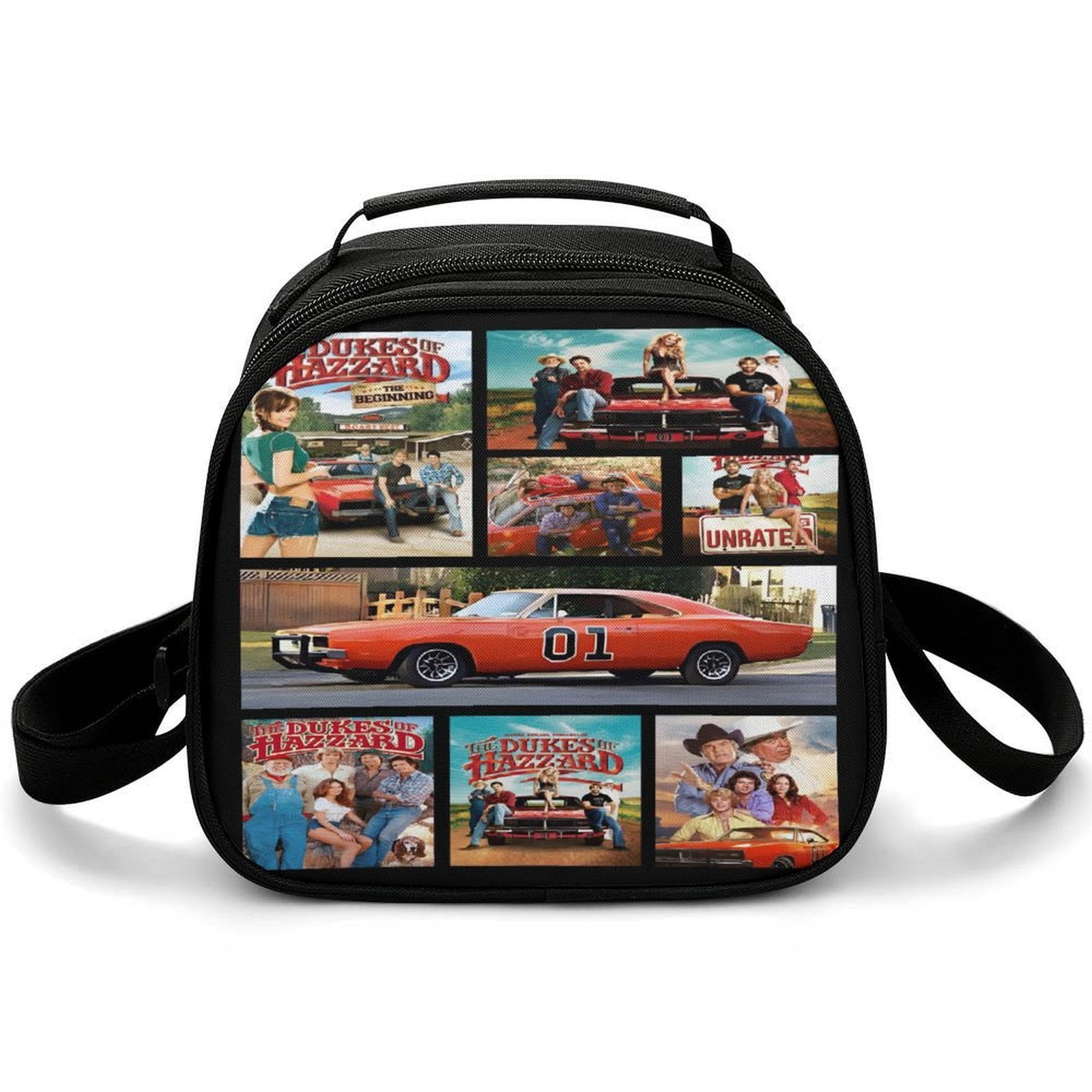 Dukes Orange Car Haz-zard Lunch Box with Portable Tableware Lunch Bag ...