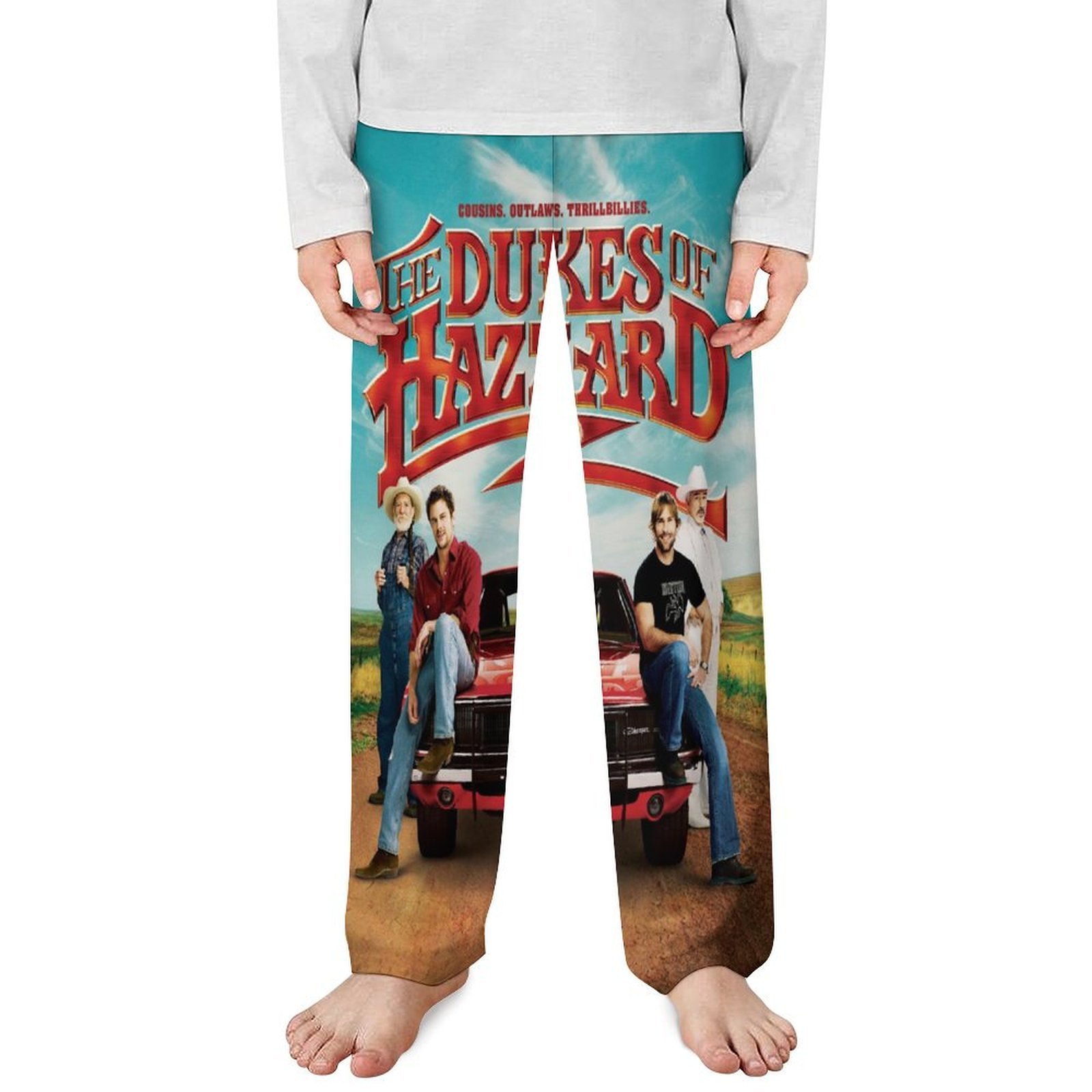 Dukes Orange Car Haz-zard Pajama Pants Cartoon Casual Lounge PJ Bottoms ...