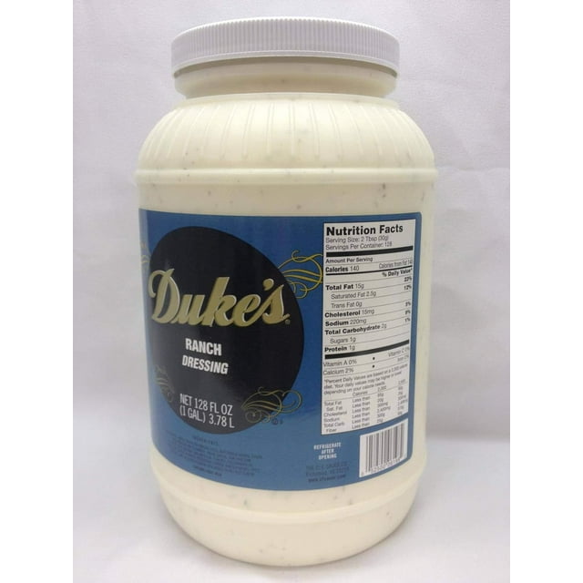 Dukes Ranch Dressing, 1 Gallon - 4 per case - Walmart.com