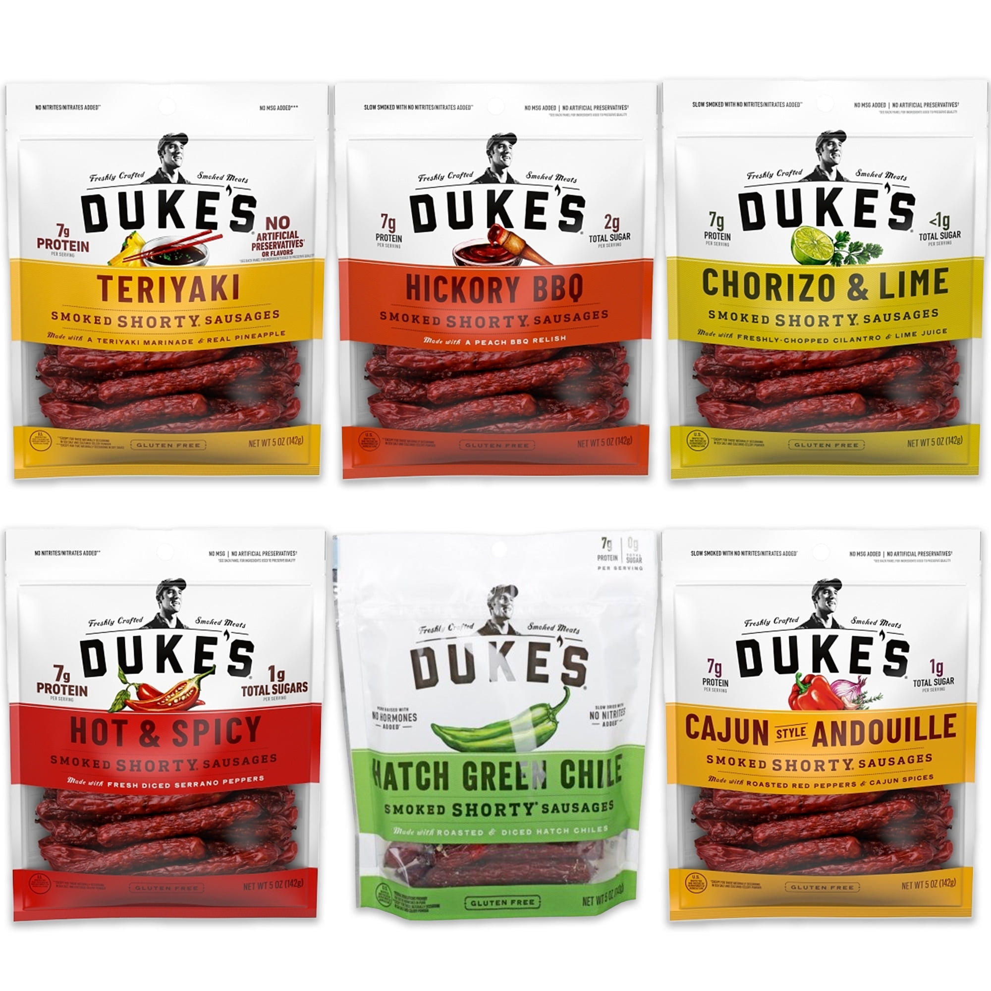 Dukes Sausage Sticks Variety 6 Pack. Meat Sticks, Smoked Sausage, Meat ...