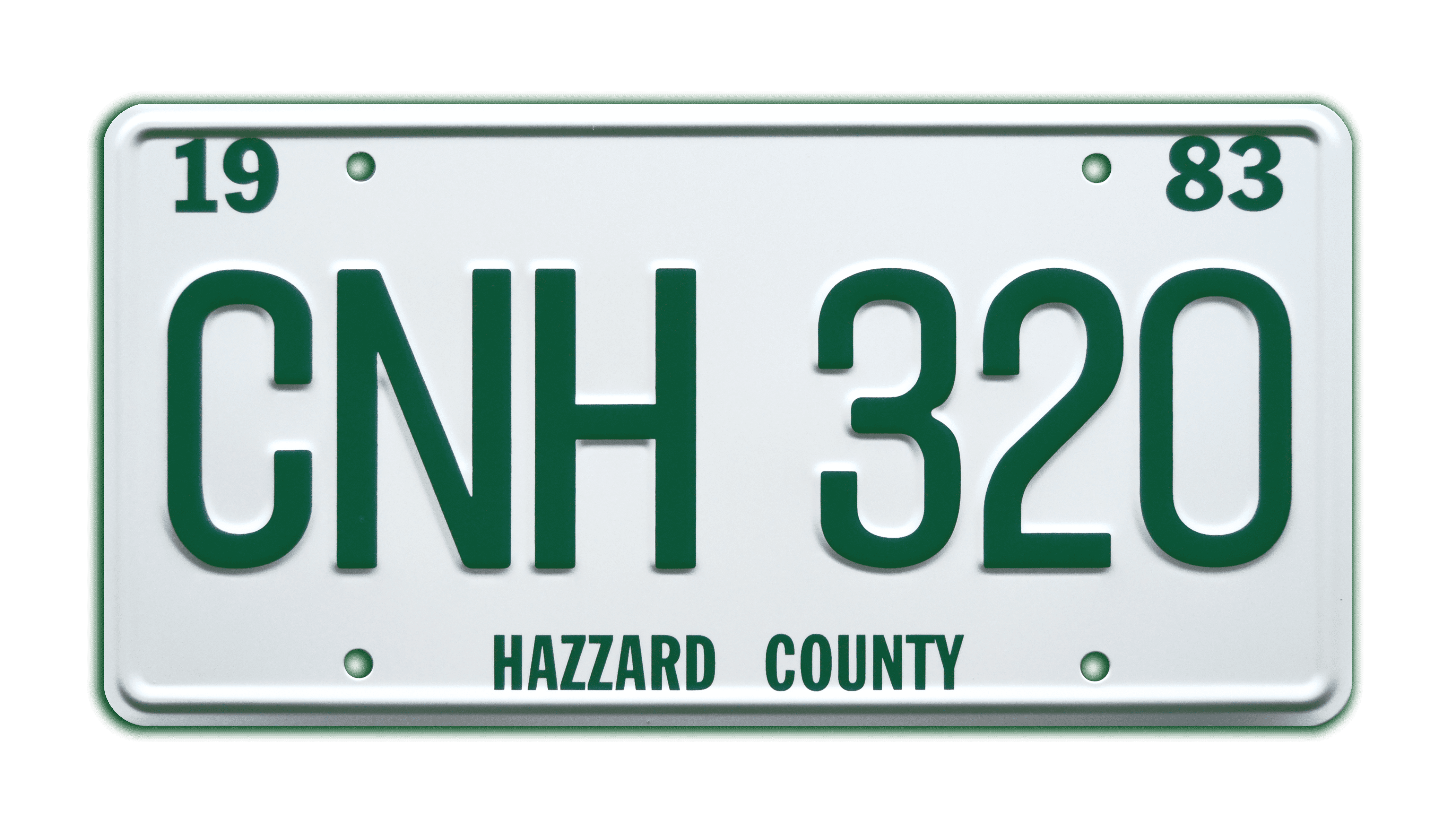 Dukes of Hazzard | ‘83 CNH 320 | Metal Stamped License Plate - Walmart.com