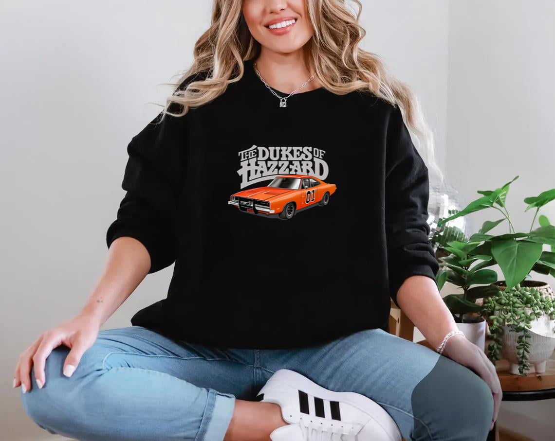Dukes of Hazzard Southern Car Tribute Sweatshirt for Classic Ride Fans ...