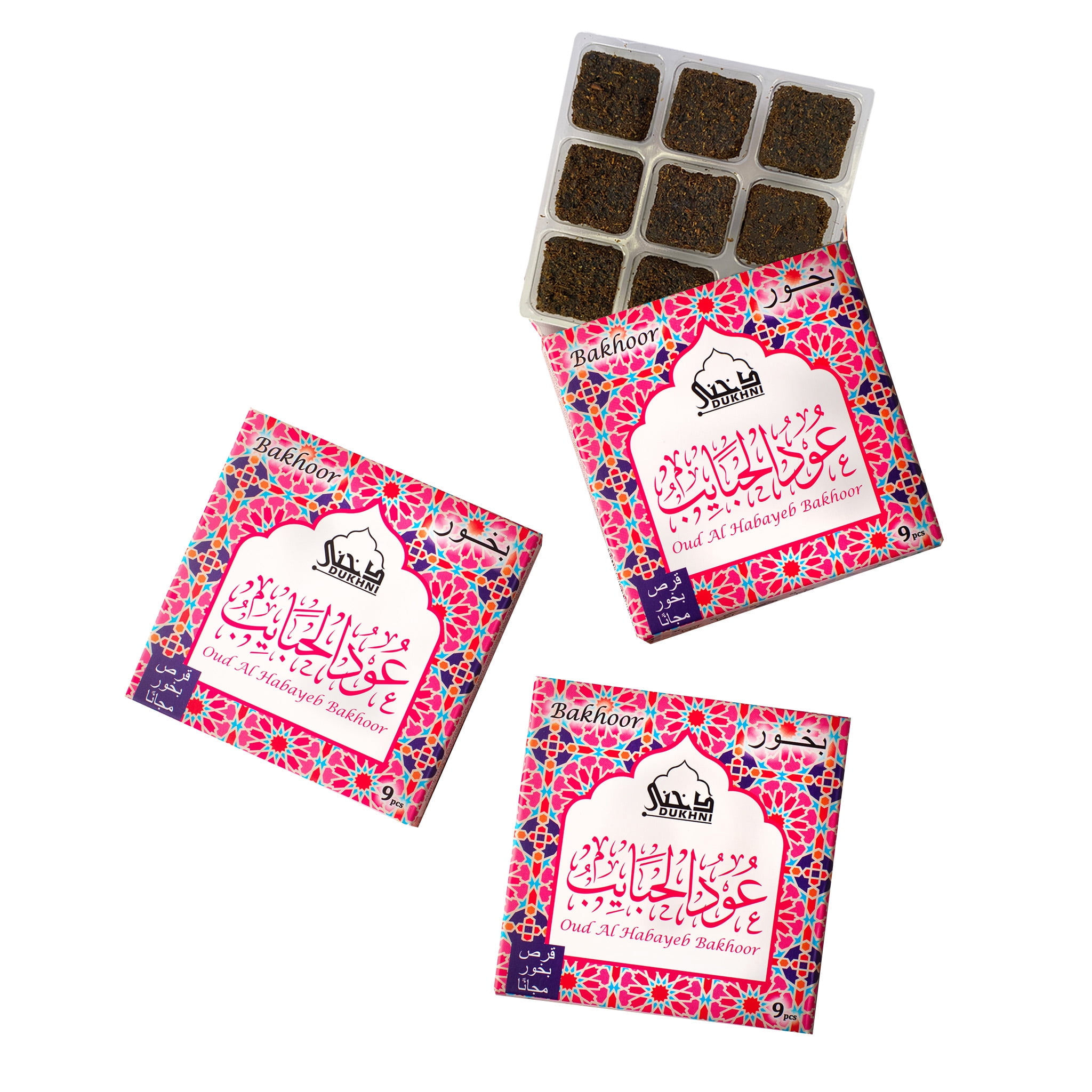 Dukhni Oud Al Habayeb Bakhoor, Rose Bakhoor - Walmart.com