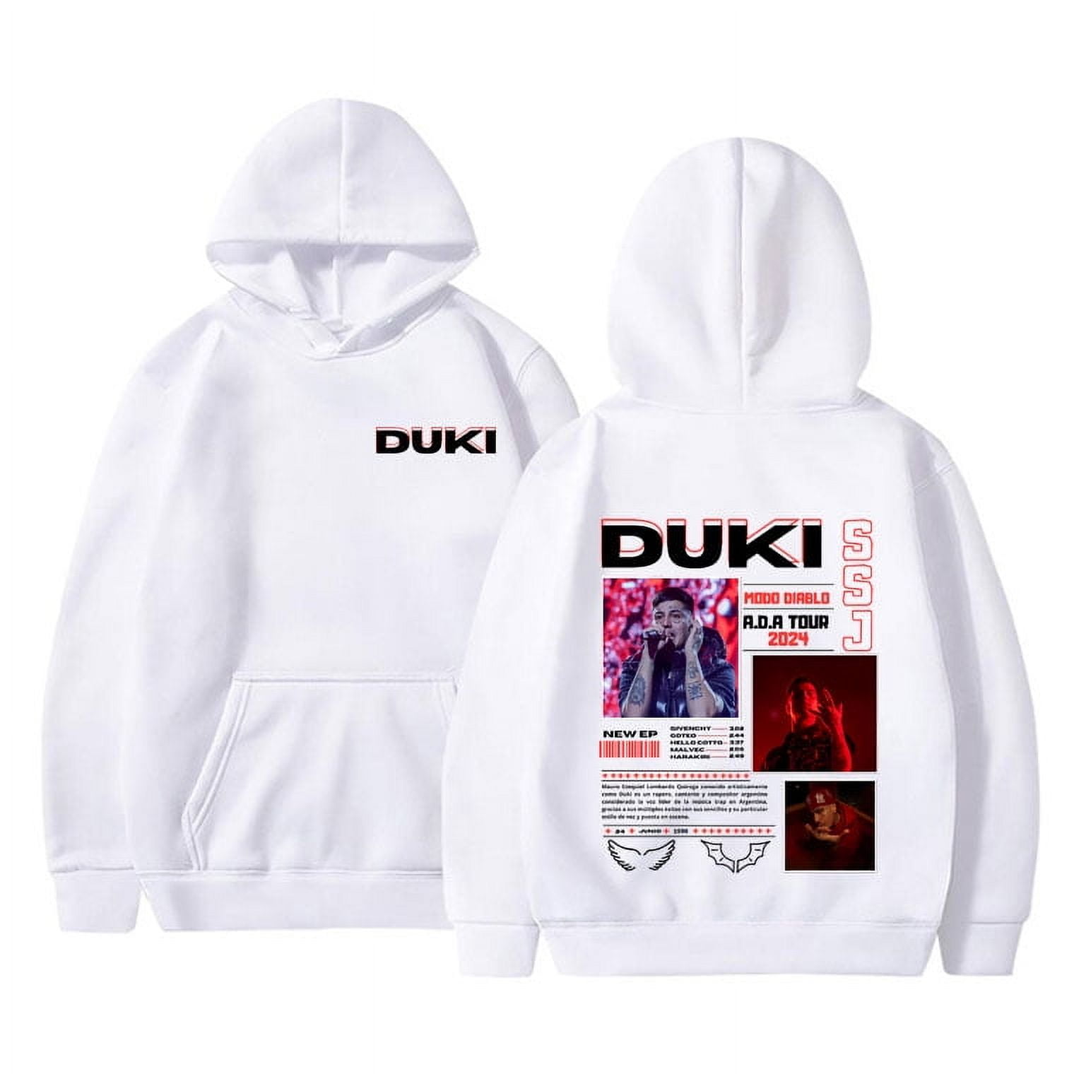 Duki ADA Tour Unisex Oversized Hip Hop Streetwear Graphic Fleece ...
