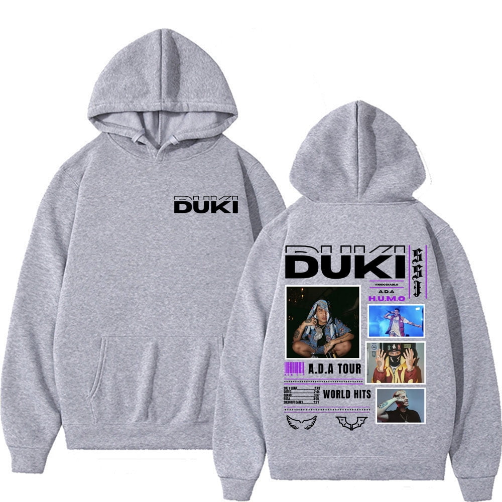 Duki ADA Tour Unisex Oversized Hip Hop Y2K Harajuku Graphic Fleece ...
