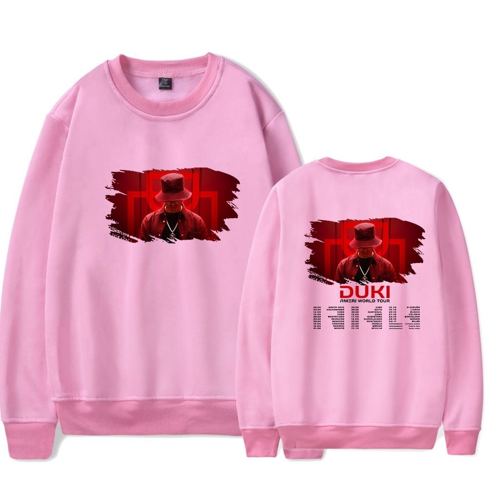 Duki Ameri Tour Merch Long Sleeve Crewneck Sweatshirt Women Men Casual Streetwear Fashion ...