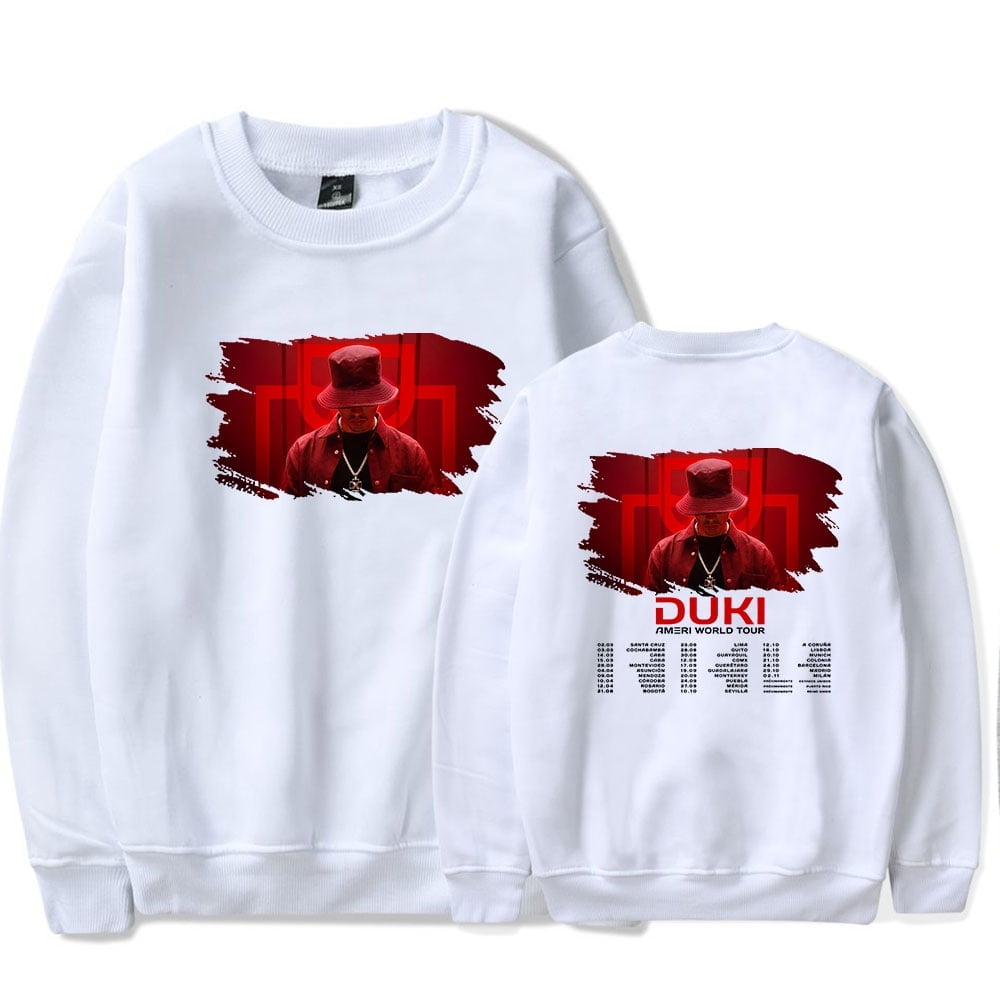 Duki Ameri World Tour Merch Long Sleeve Crewneck Sweatshirt For Men/Women Unsiex Fashion ...