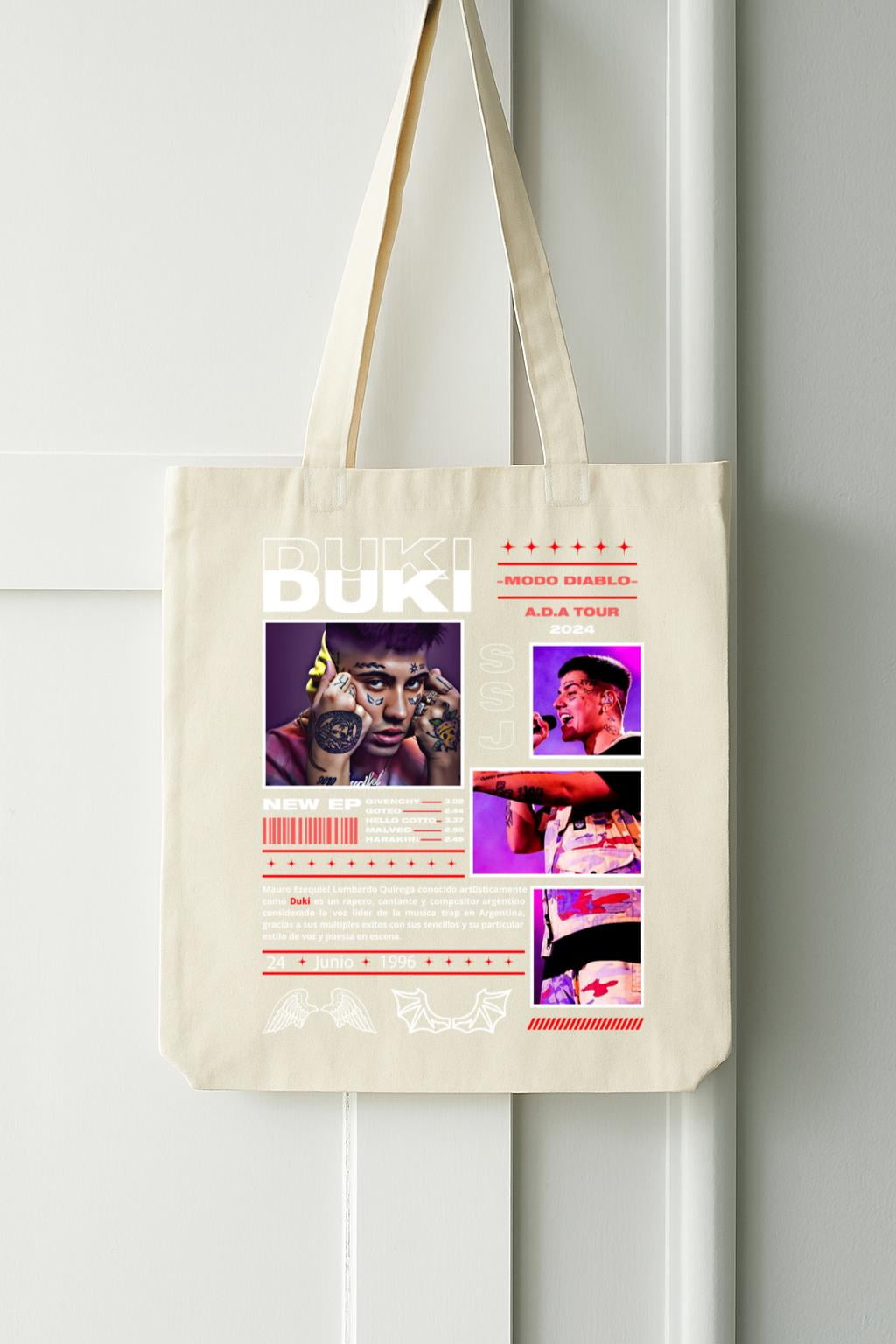 Duki Hiphop PNG T-Bag Duki Vintage Bag T-Bag Sublimation Design Instant ...