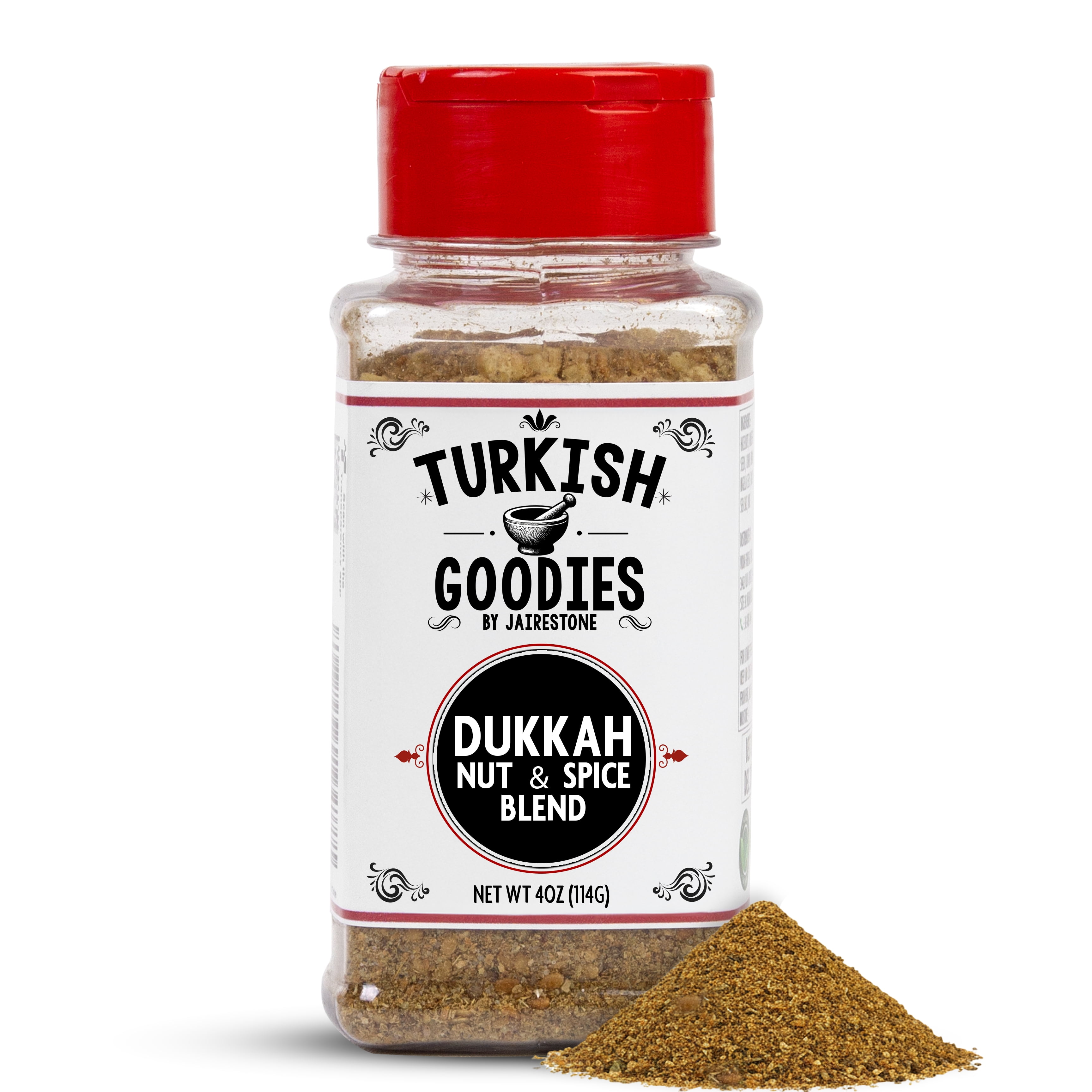 Dukkah Spice Blend by Turkish Goodies – 4oz Shaker Jar – Roasted Nut ...