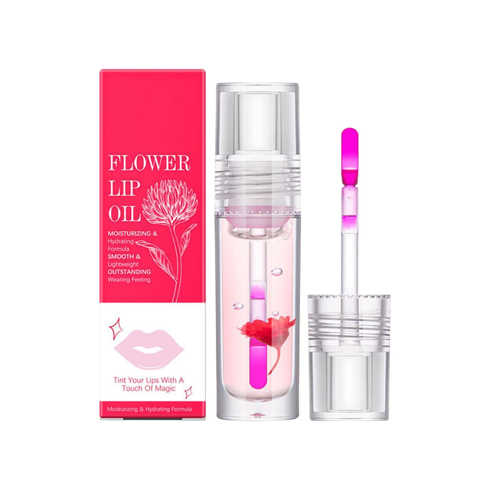 Duklien 3.8Ml New Flower Lip Oil Transparent Du Du Lip Glass Lip Film ...