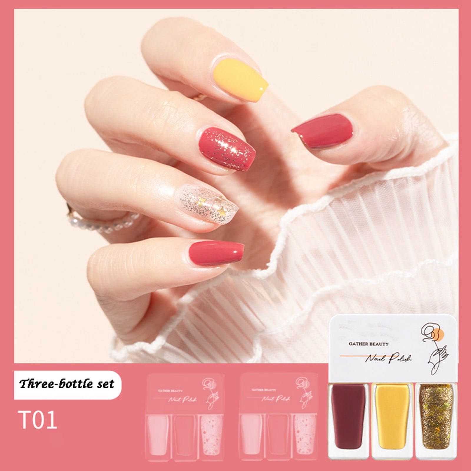 Duklien Nail Polish 20 Colors 3 Pack Combination Nail Polish Easy Peel ...