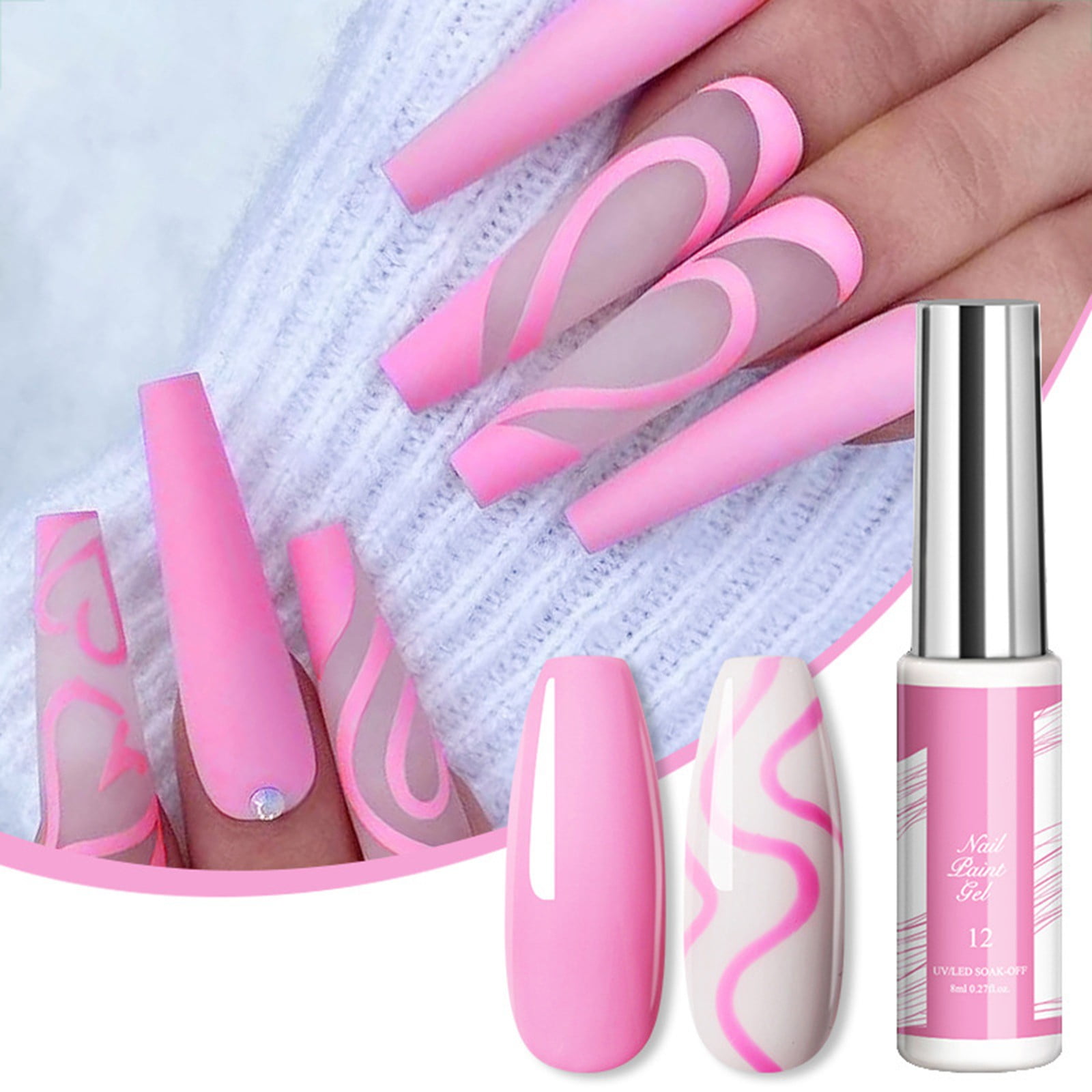 Duklien Nail Polish Nail Polishing Gel Nail Lacquer Set for Nail Design ...