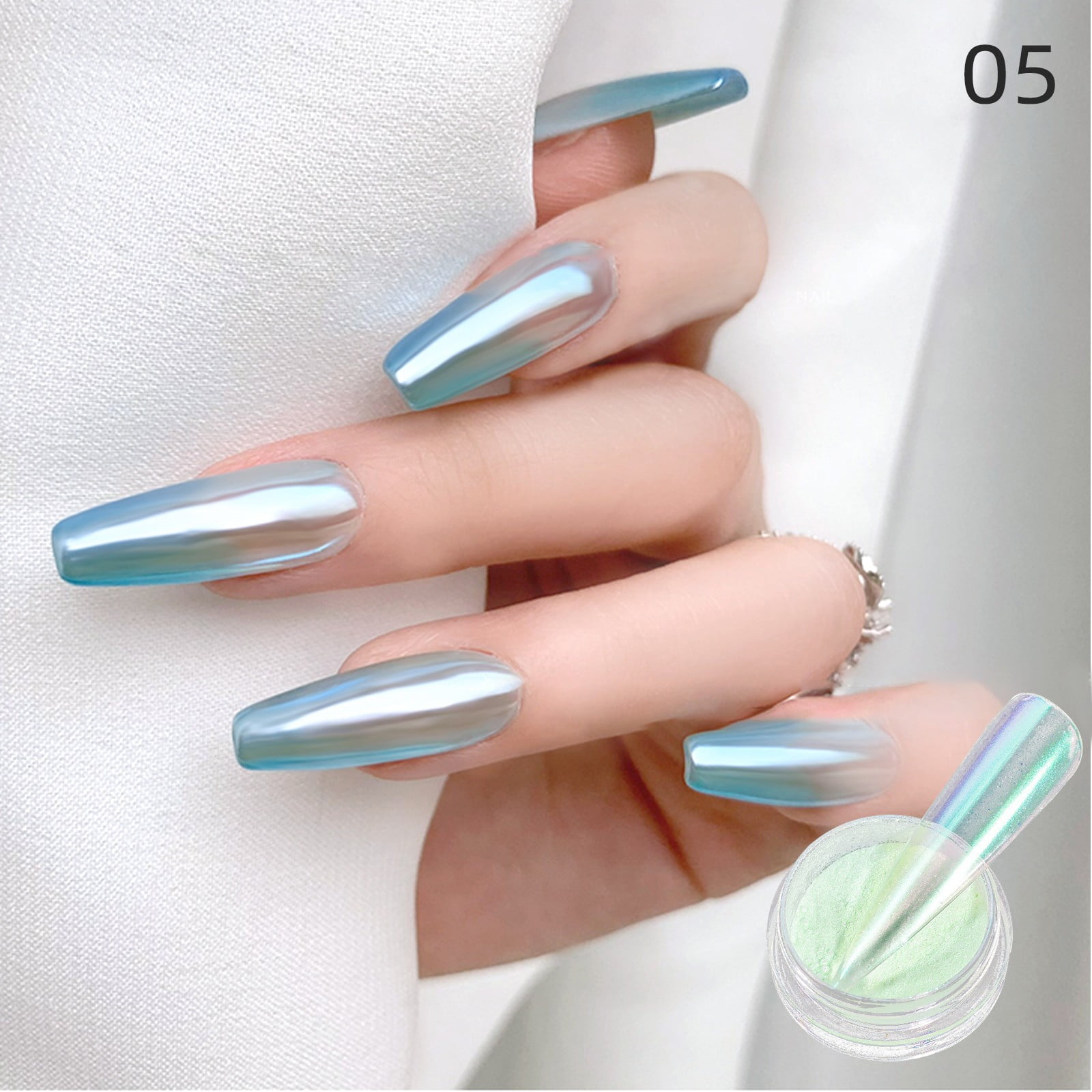 Duklien Nail Powder Nail Neon Powder Rainbow Powder Color Ice ...