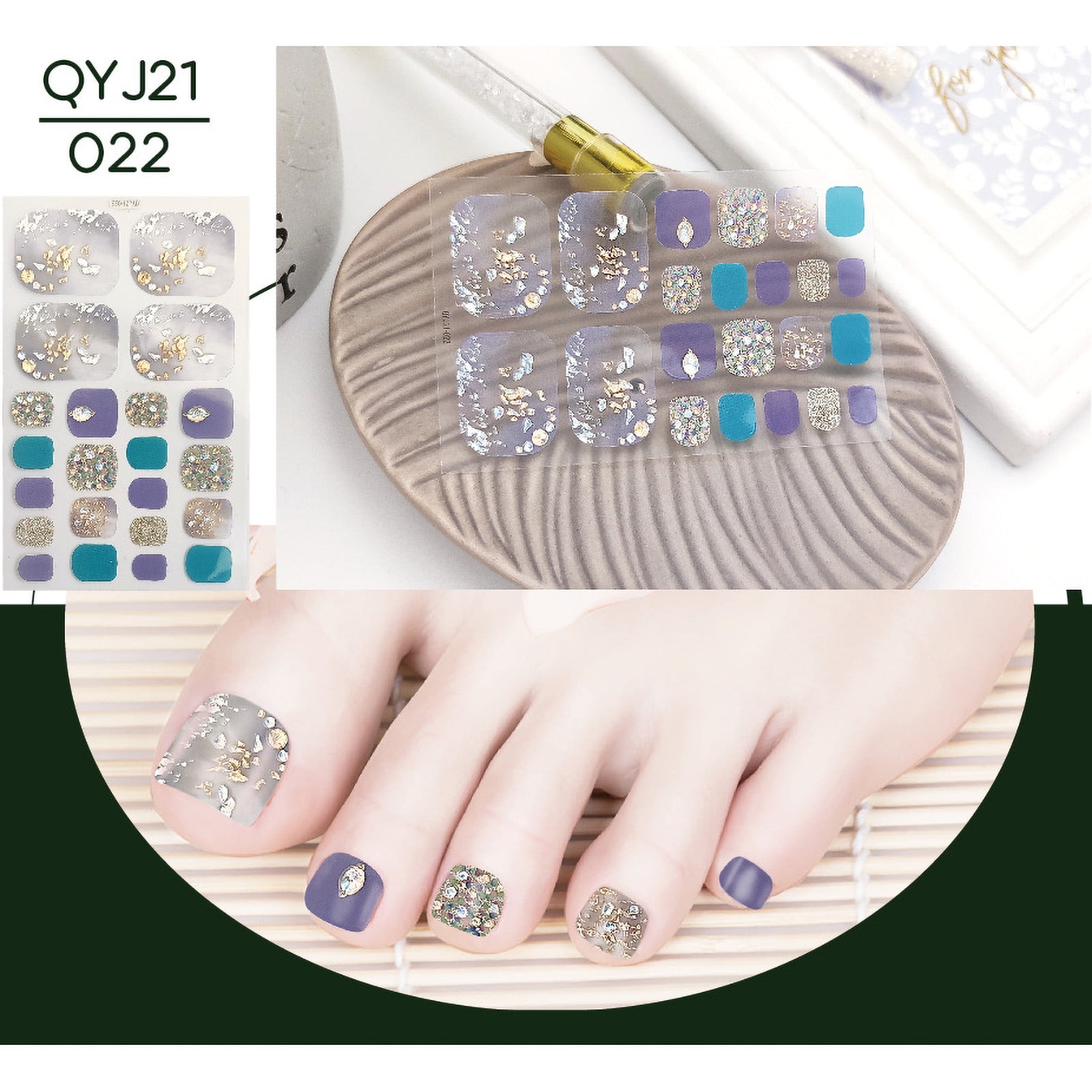 Duklien New 5D Nail Art Stickers, Nail Stickers Fashion Foot Nail ...