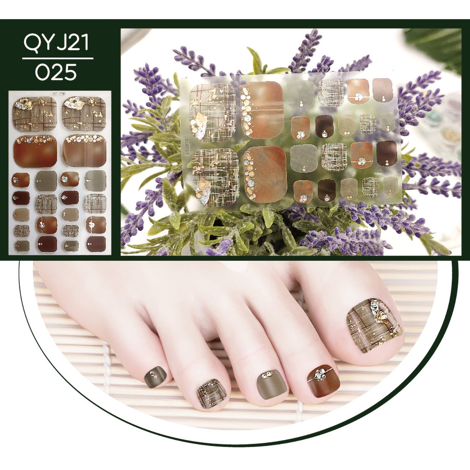 Duklien New 5D Nail Art Stickers, Nail Stickers Fashion Foot Nail ...