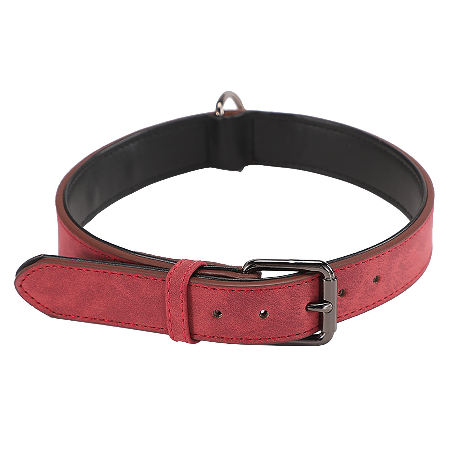 Duklien Pet Collars Pu Leather Dogs Collar Adjustable Soft Padded Pet ...