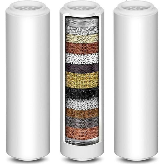 XUERUI-20 Stage Shower Filter w/ 3 Cartridge, Shower Head Filter ...