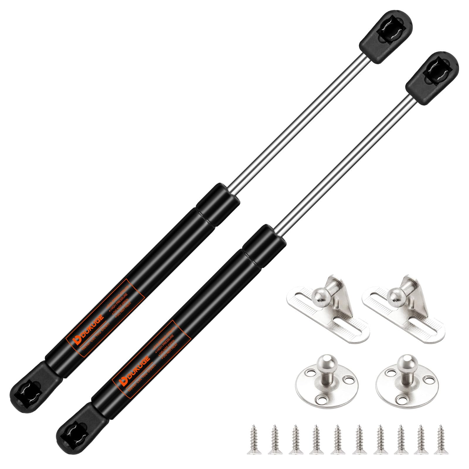 Dukuge 10" 9Lb Gas Struts, 2PCS Lift Support for Light Pickup Truck ...