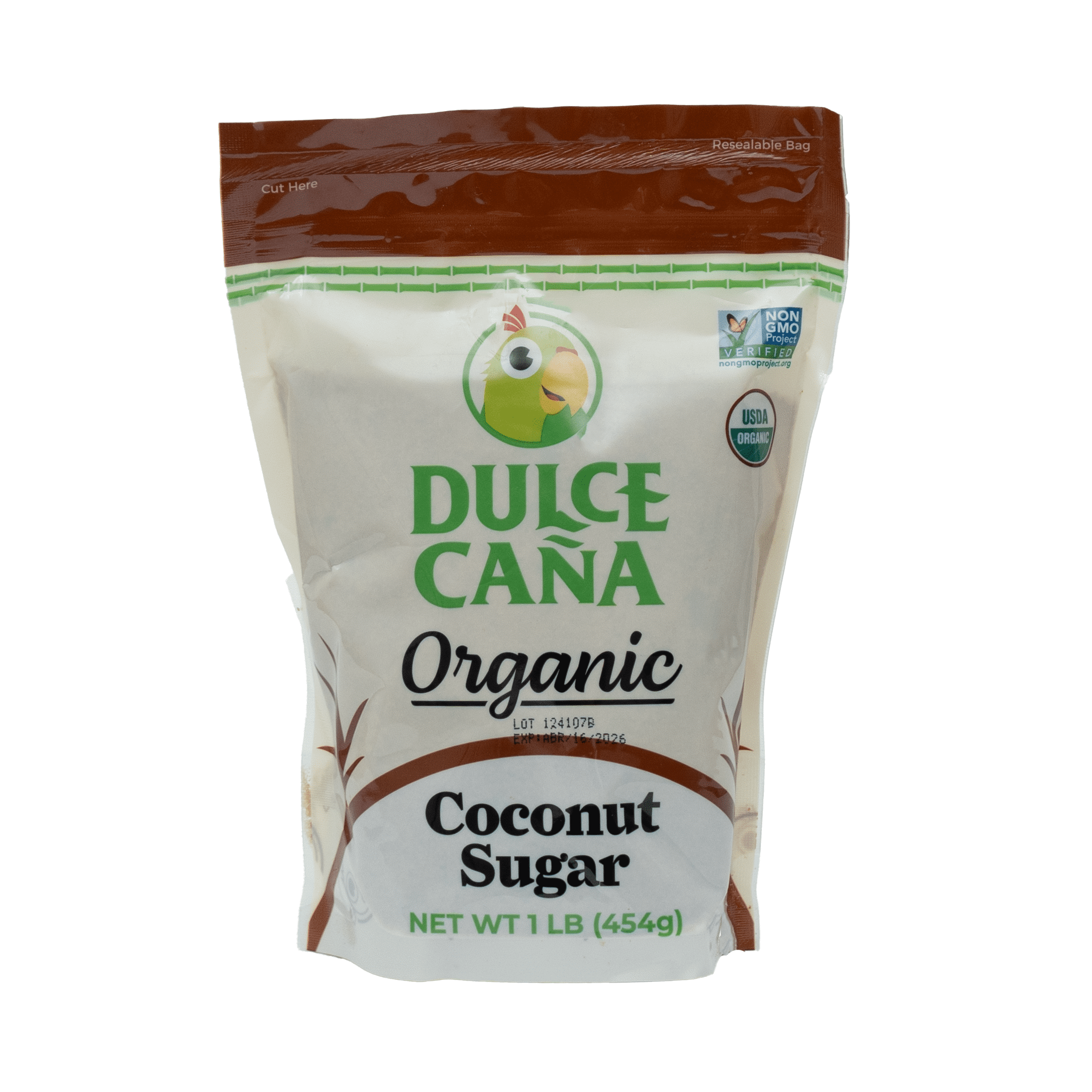 Dulce Caña Organic Coco Sugar, Non Gmo, 1pd (454g),Plastic Bag ...