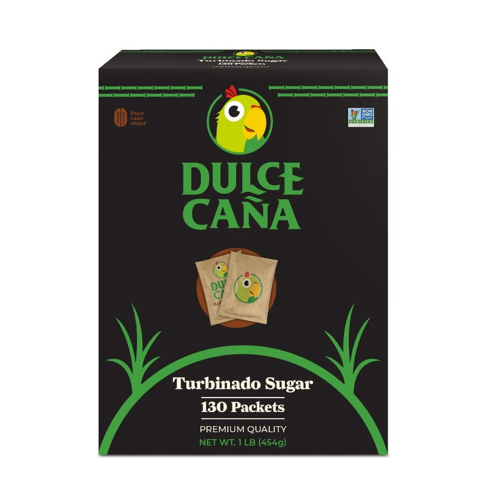 Dulce Caña Turbinated Sugar, 1pds (454g), 130 Packets Box, No GMO ...