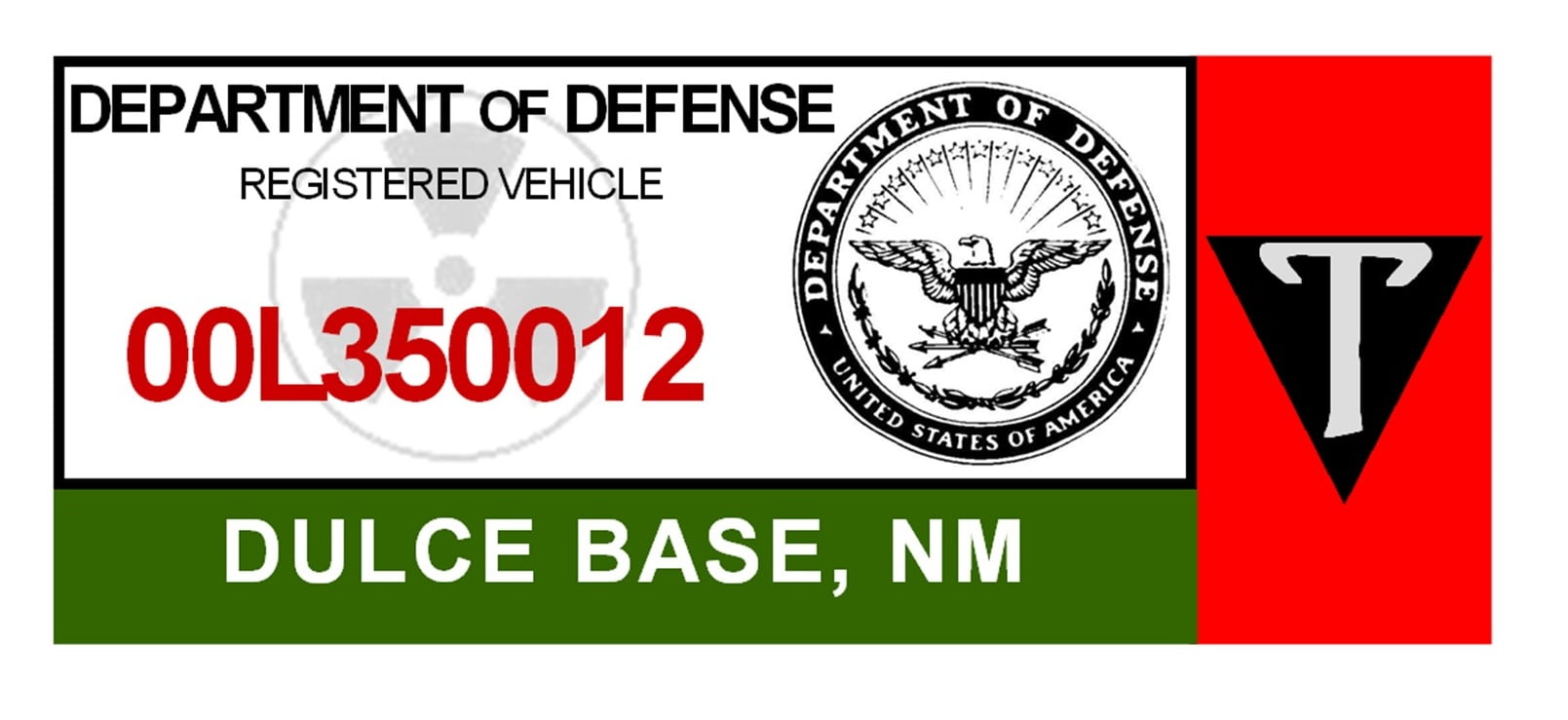 Dulce, New Mexico Secret Military Base Parking Decal - DD2220 UFO Alien ...