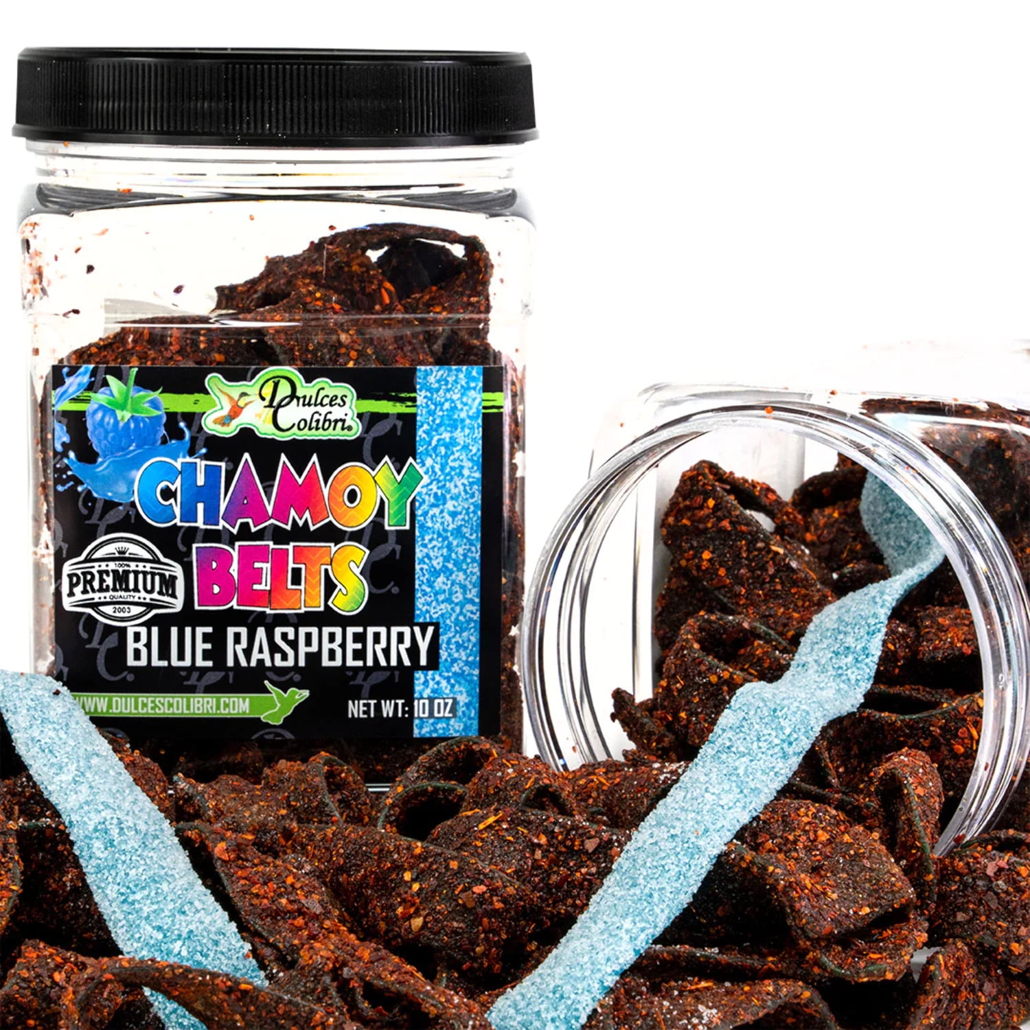 Dulces Colibri - Premium Dry Chamoy Coated Blue Raspberry Sour Belts ...