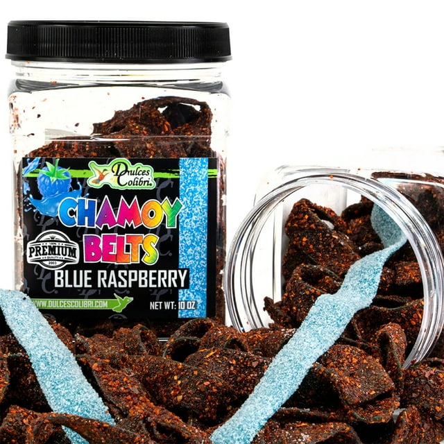 Dulces Colibri - Premium Dry Chamoy Coated Blue Raspberry Sour Belts ...