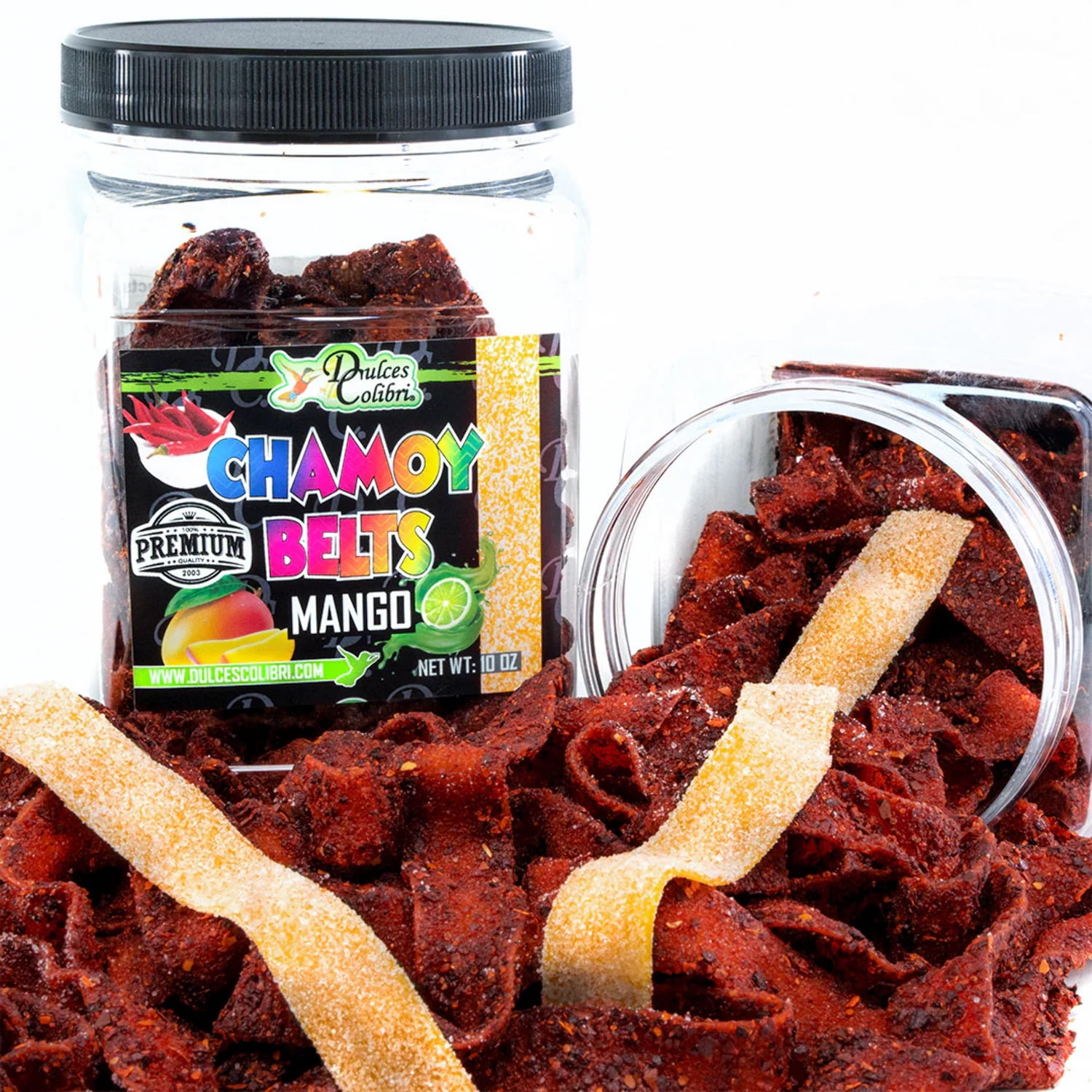 Dulces Colibri - Premium Dry Chamoy Coated Mango Sour Belts | Mess Free ...