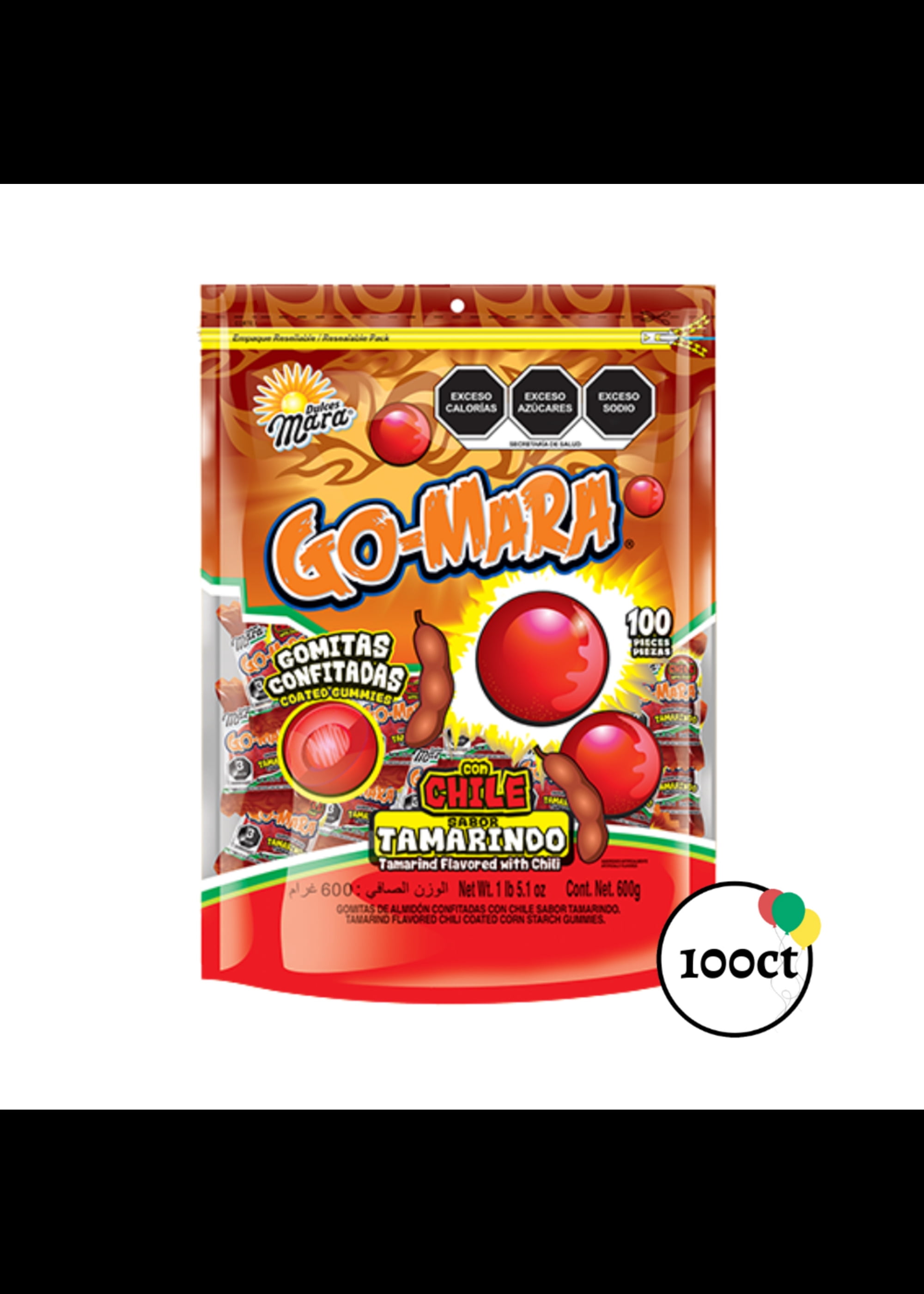 Dulces Mara Go-Mara Gomitas Tamarind with Chili 100 ct - Walmart.com