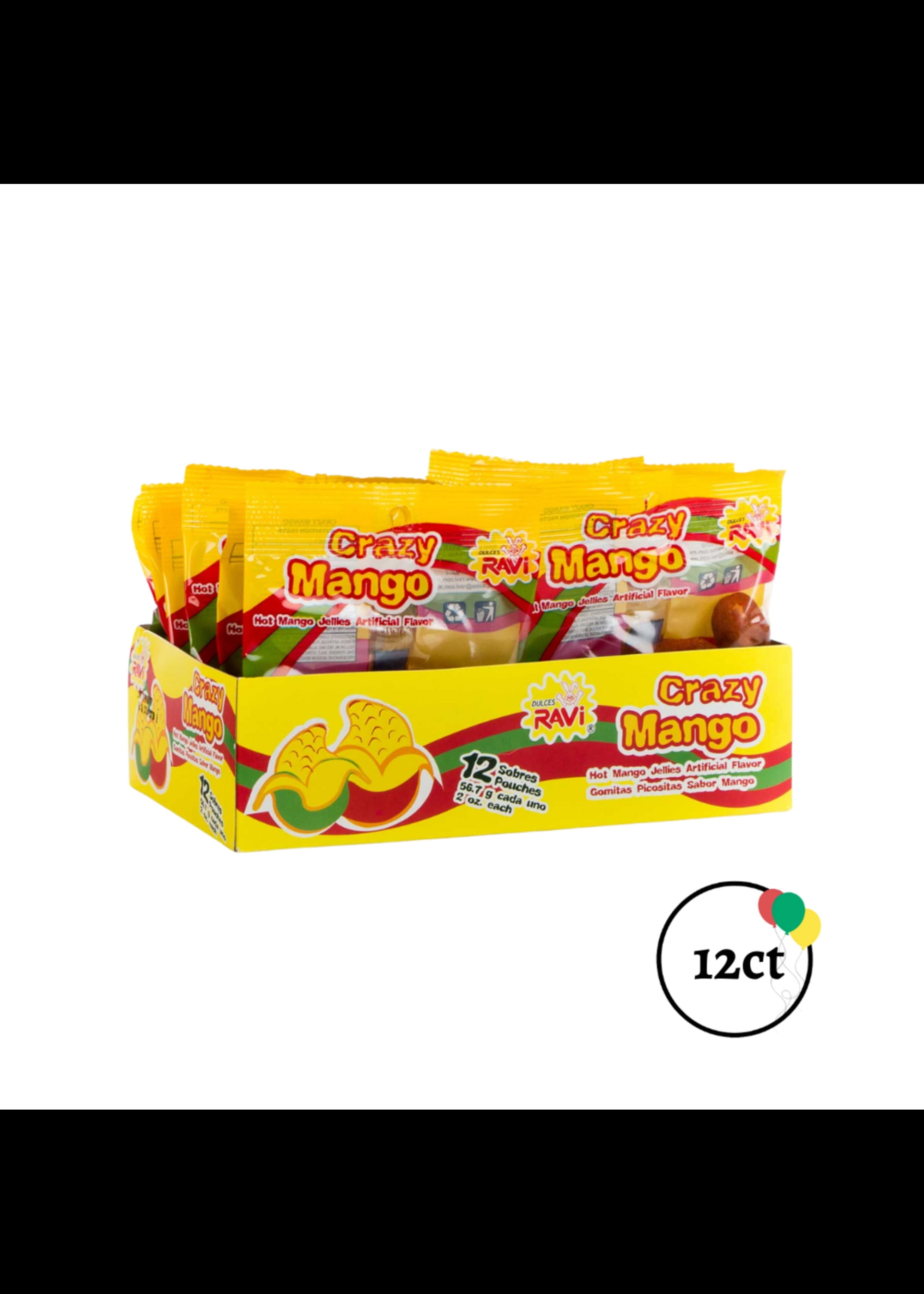 Dulces Ravi Gomitas Crazy Mango 12 ct - Walmart.com