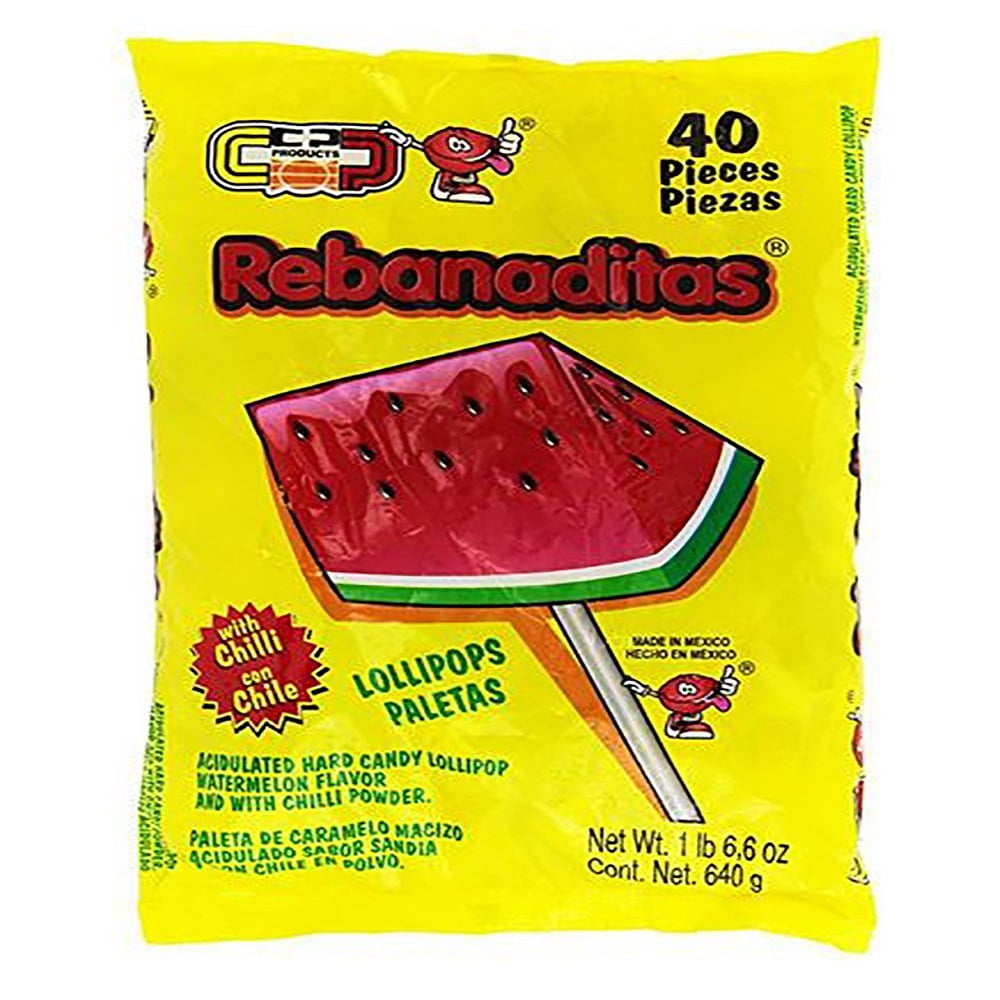 Dulces Vero Vero Rebanadita Paletas Sabor Fresa Con Chile Mexican Hard ...