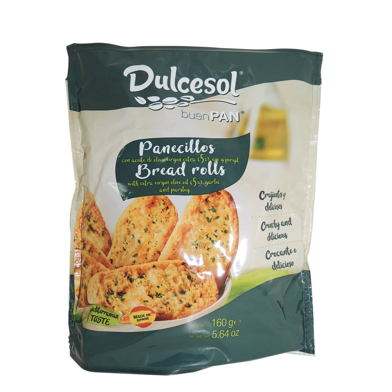 Dulcesol, Garlic & Parsley Bread Rolls, 5.60 oz, Shelf Stable - Walmart.com