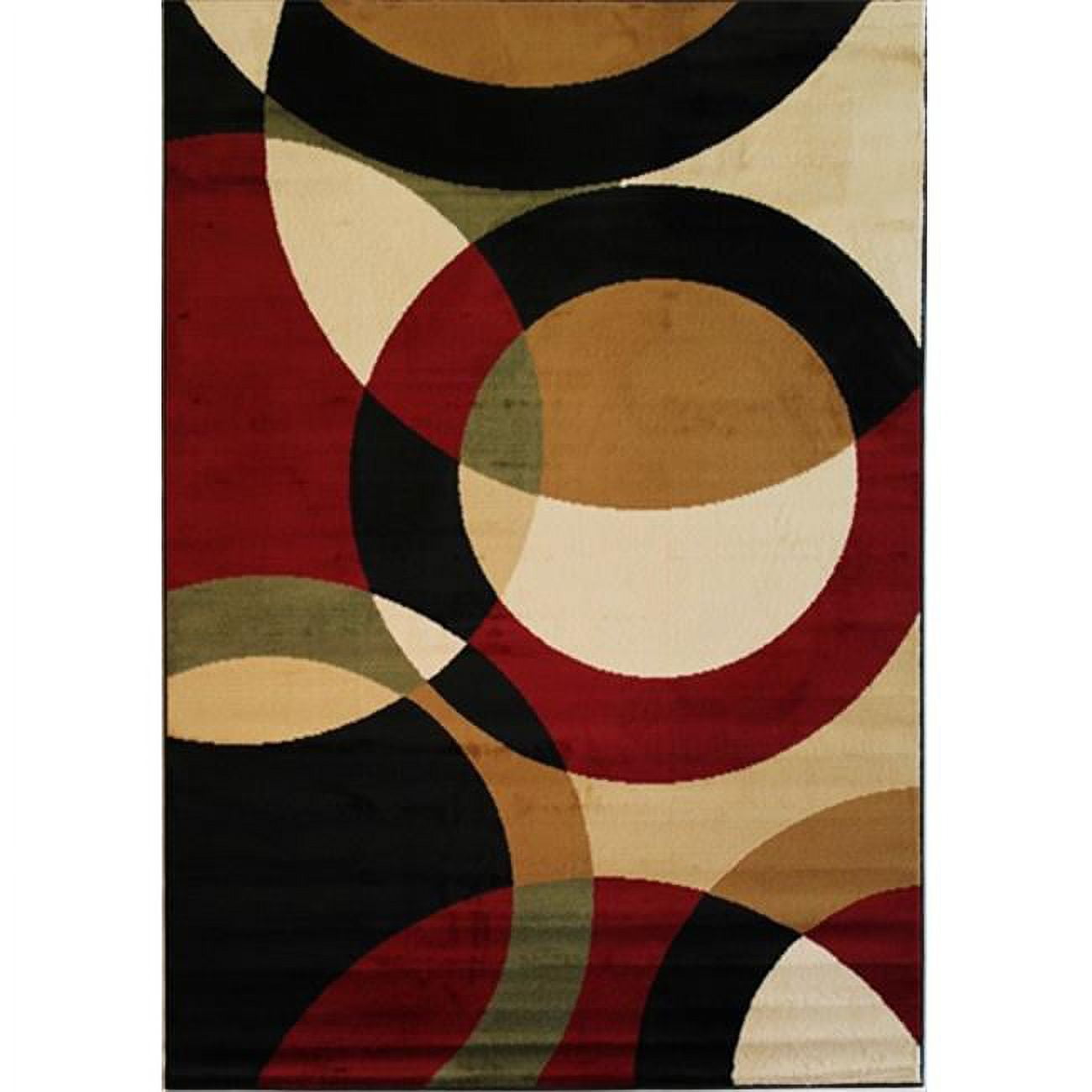 Dulcet Bingo 5 ft. x 7 ft. 2 in. Rectangular Area Rug in Red - Walmart.com