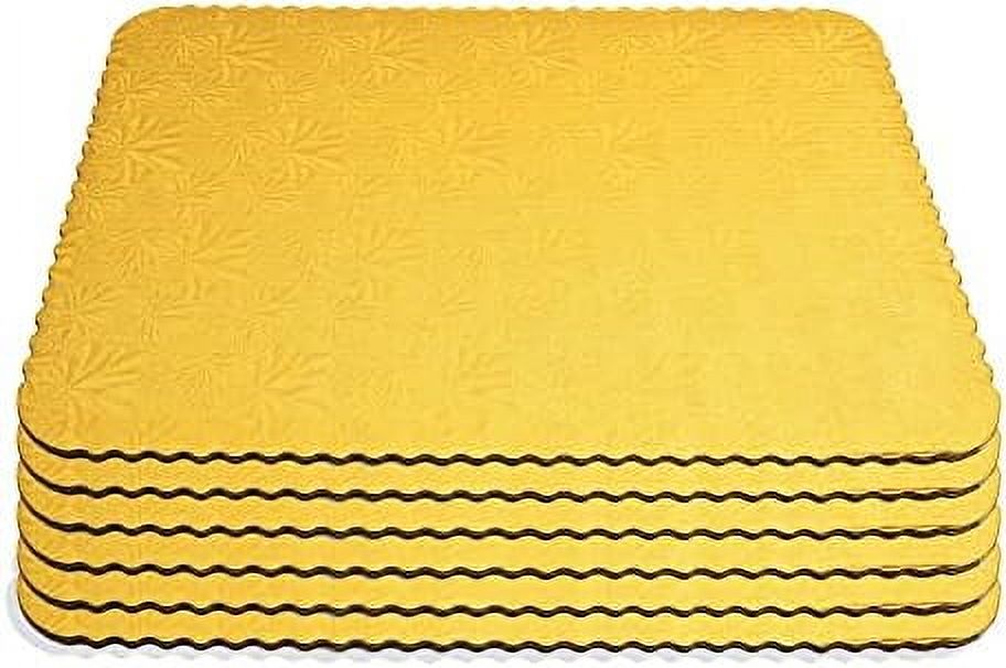 Dulcet Delights Rectangle Quarter Sheet Scalloped Cake Drum ...