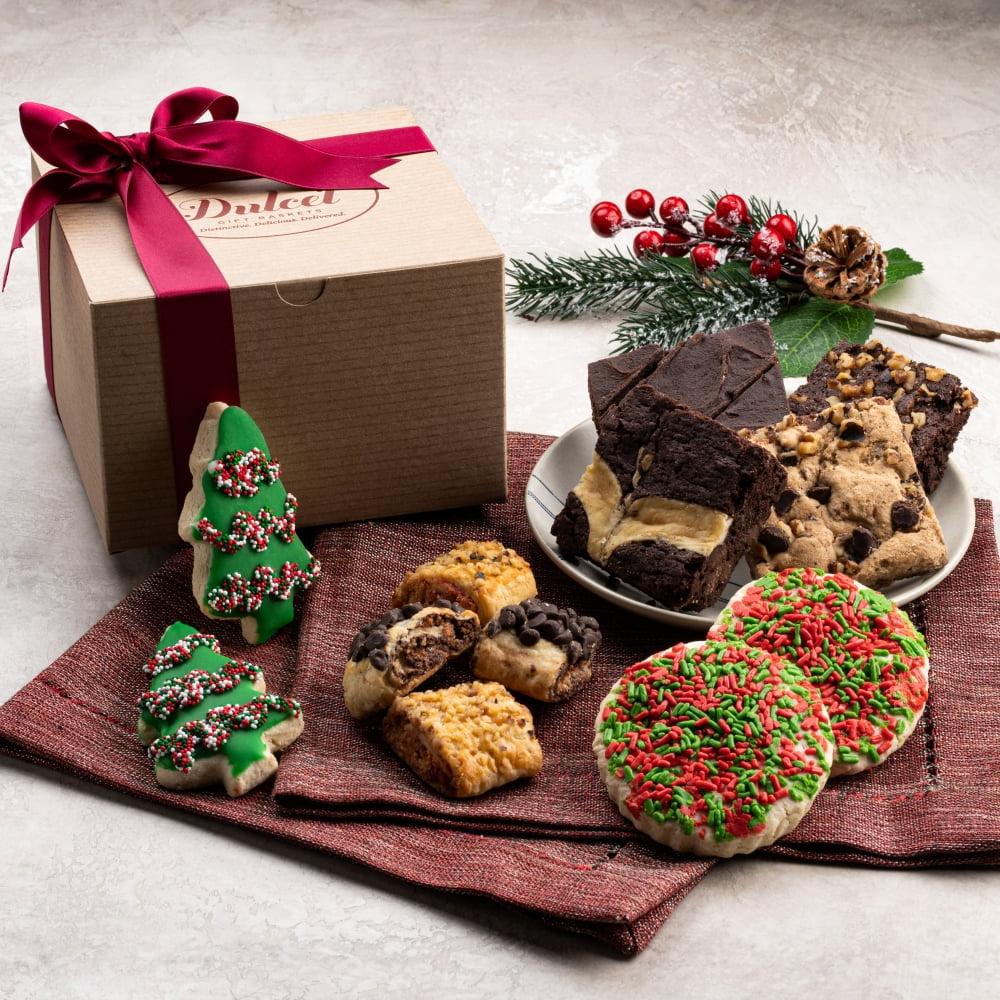 Dulcet Gift Baskets Christmas Classic Array of Festive Holiday Cookies ...