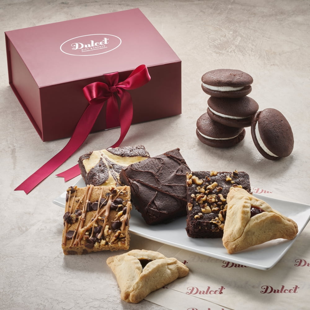 Dulcet Gift Baskets Classic Cookie & Fudge Brownie-Fresh Baked ...